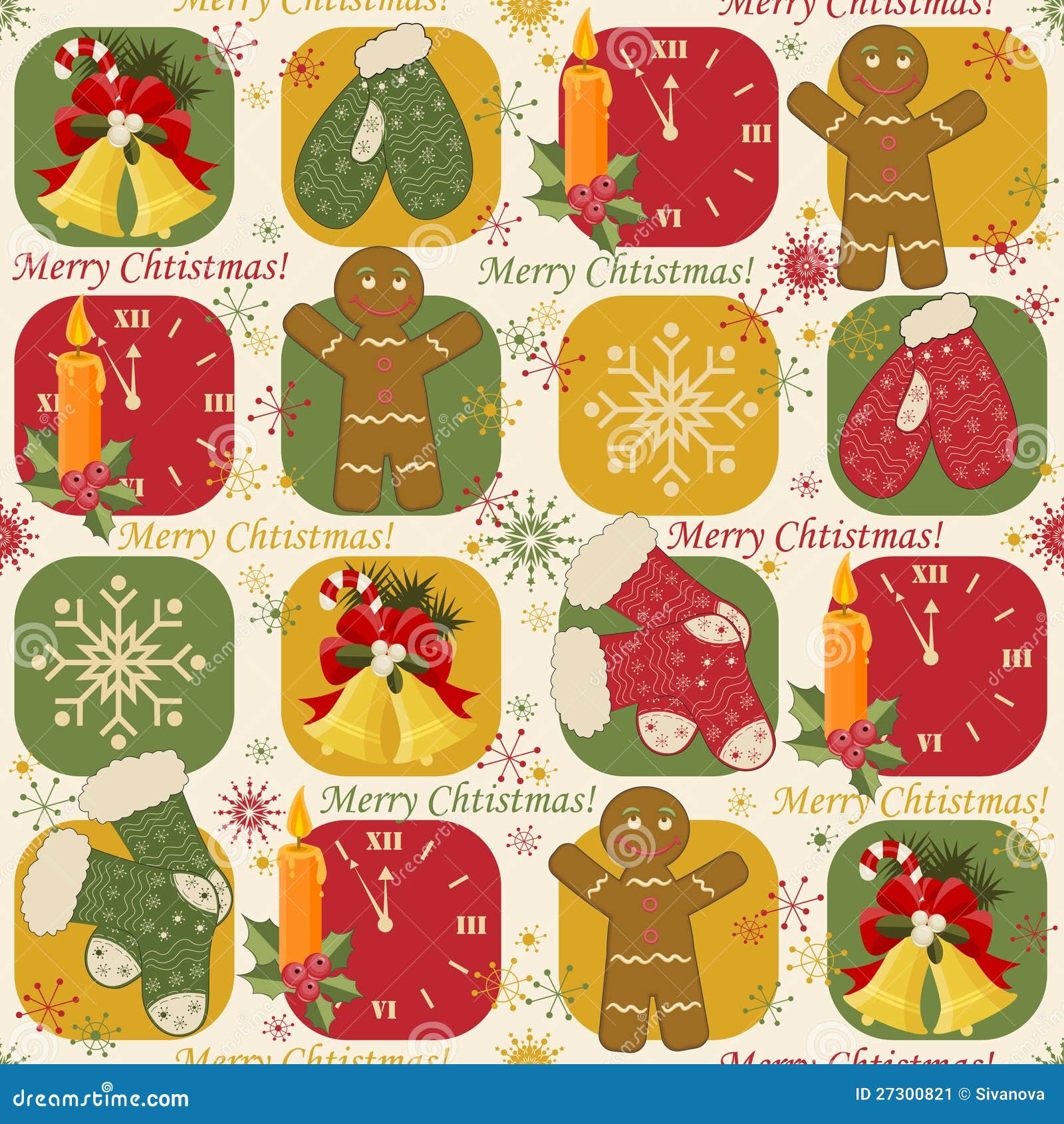 Colorful Christmas pattern stock vector. Illustration of fancywork ...