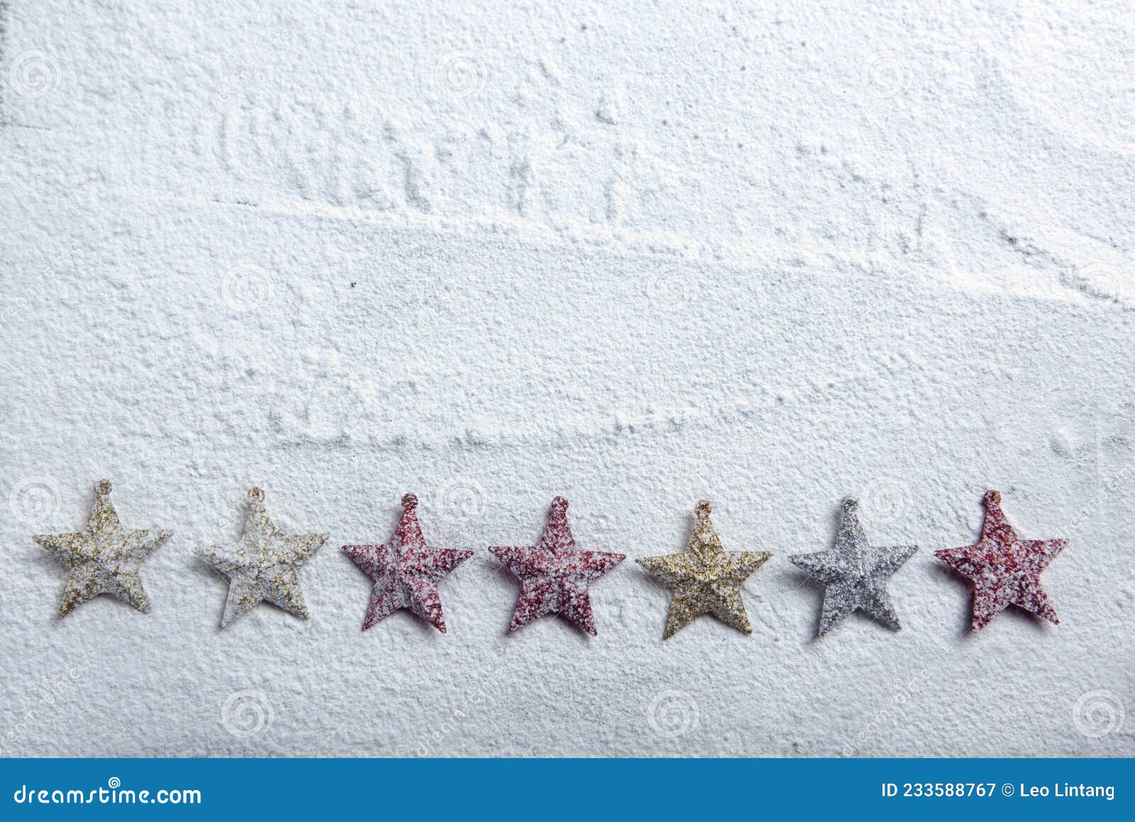 Colorful Christmas Star on the Snow Stock Image - Image of abstract ...
