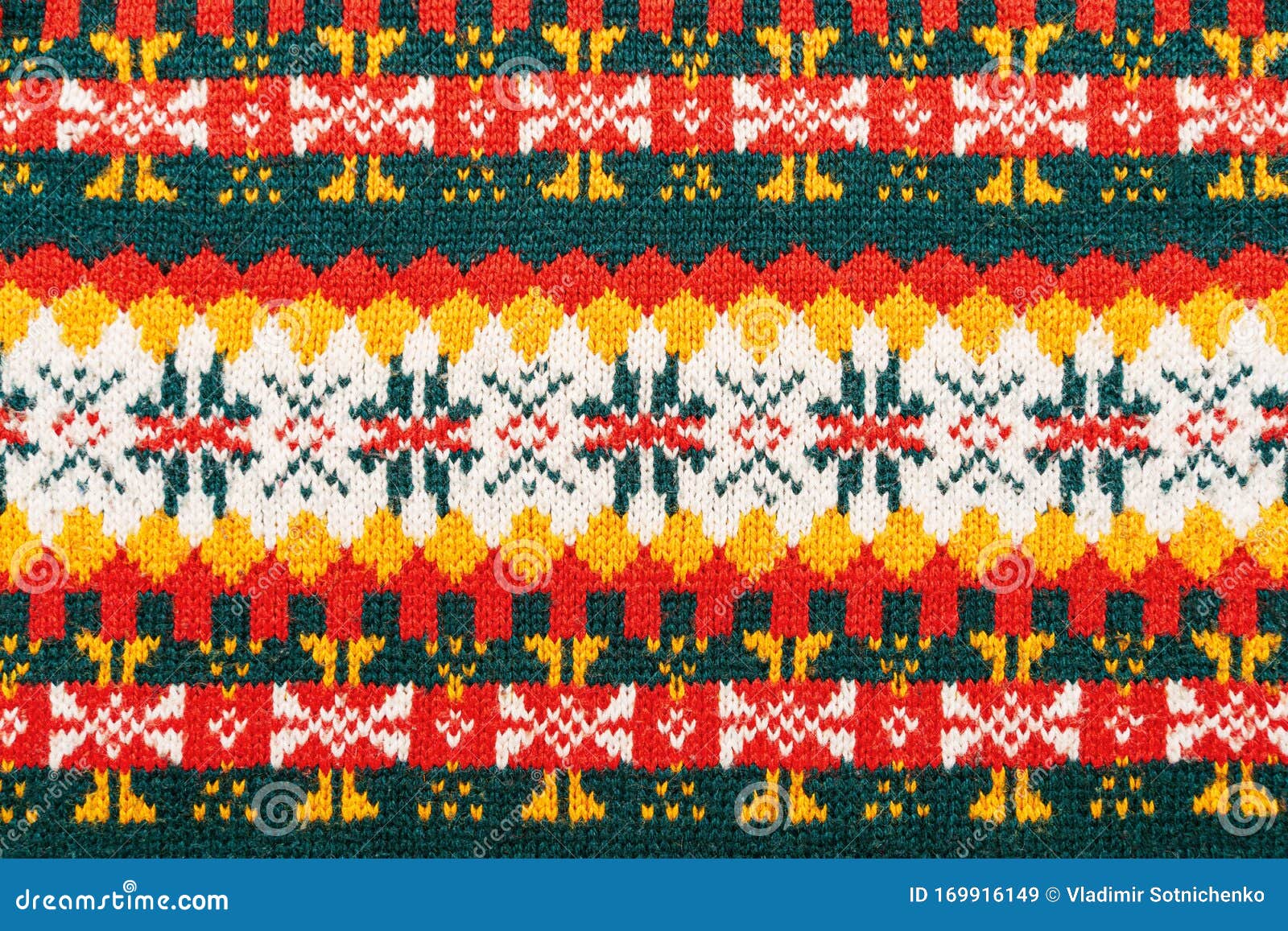 Colorful Christmas Sweater Texture Stock Image - Image of handmade ...