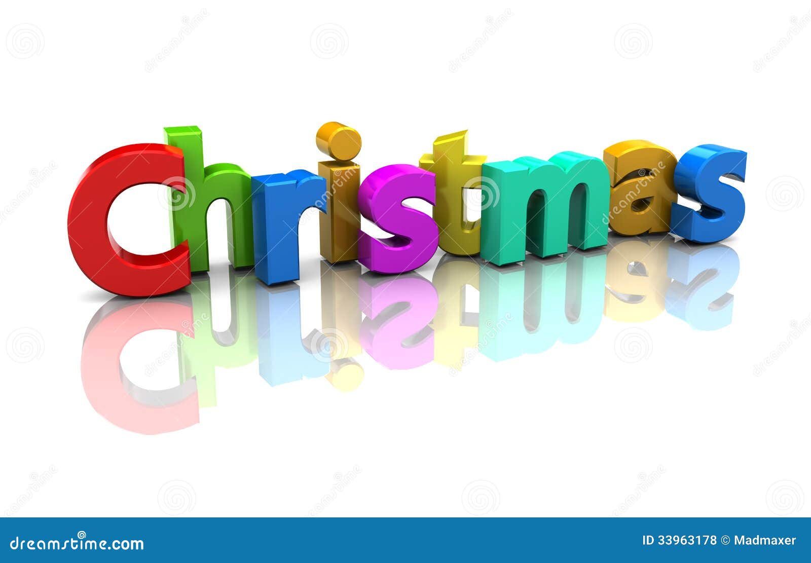 Colorful christmas text stock illustration. Illustration of festive ...