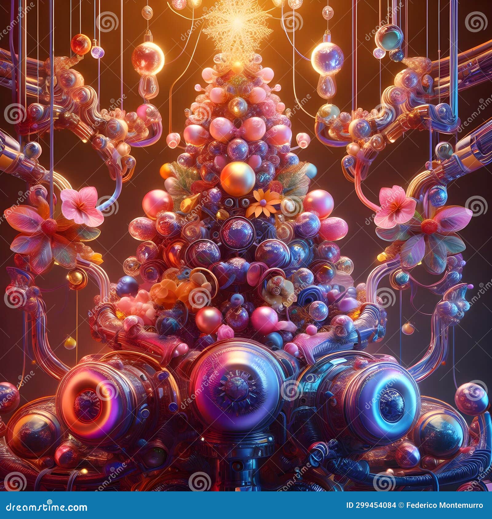 Abstract Christmas Tree Concept Stock Illustration - Illustration of ...