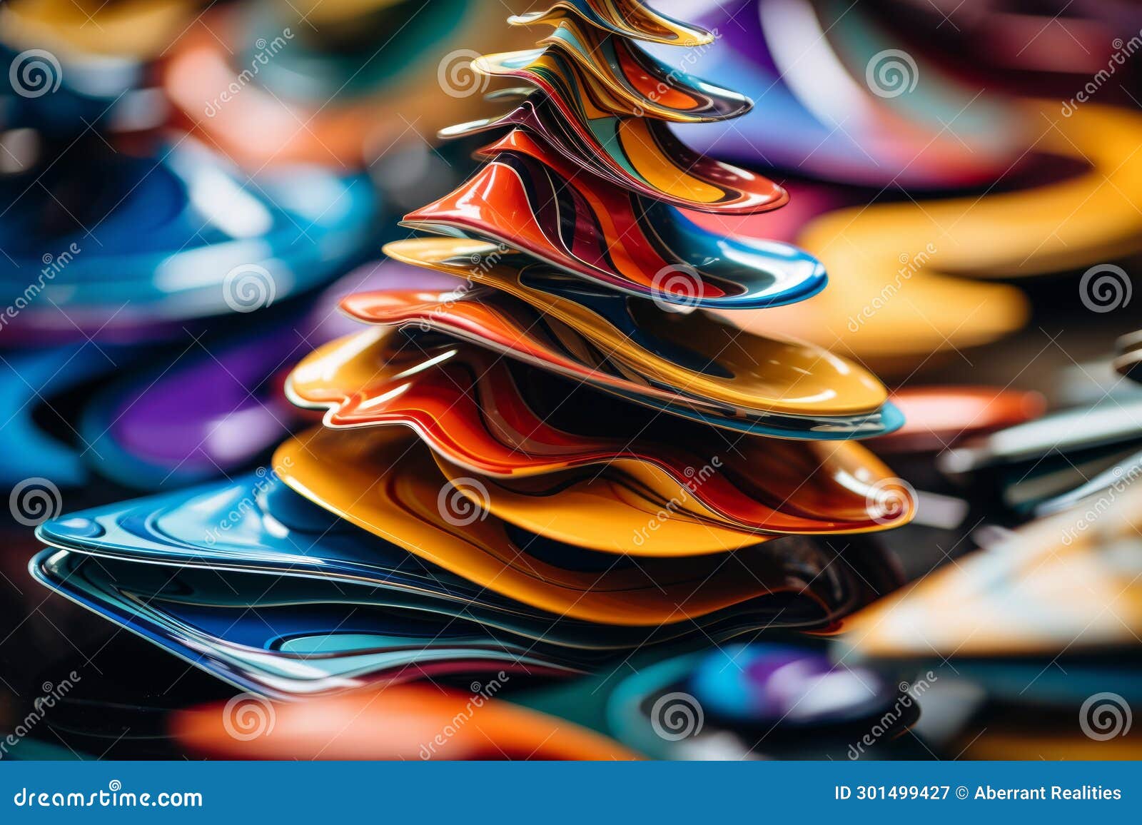 Colorful Christmas Tree Made Out of Marbles Stock Illustration ...