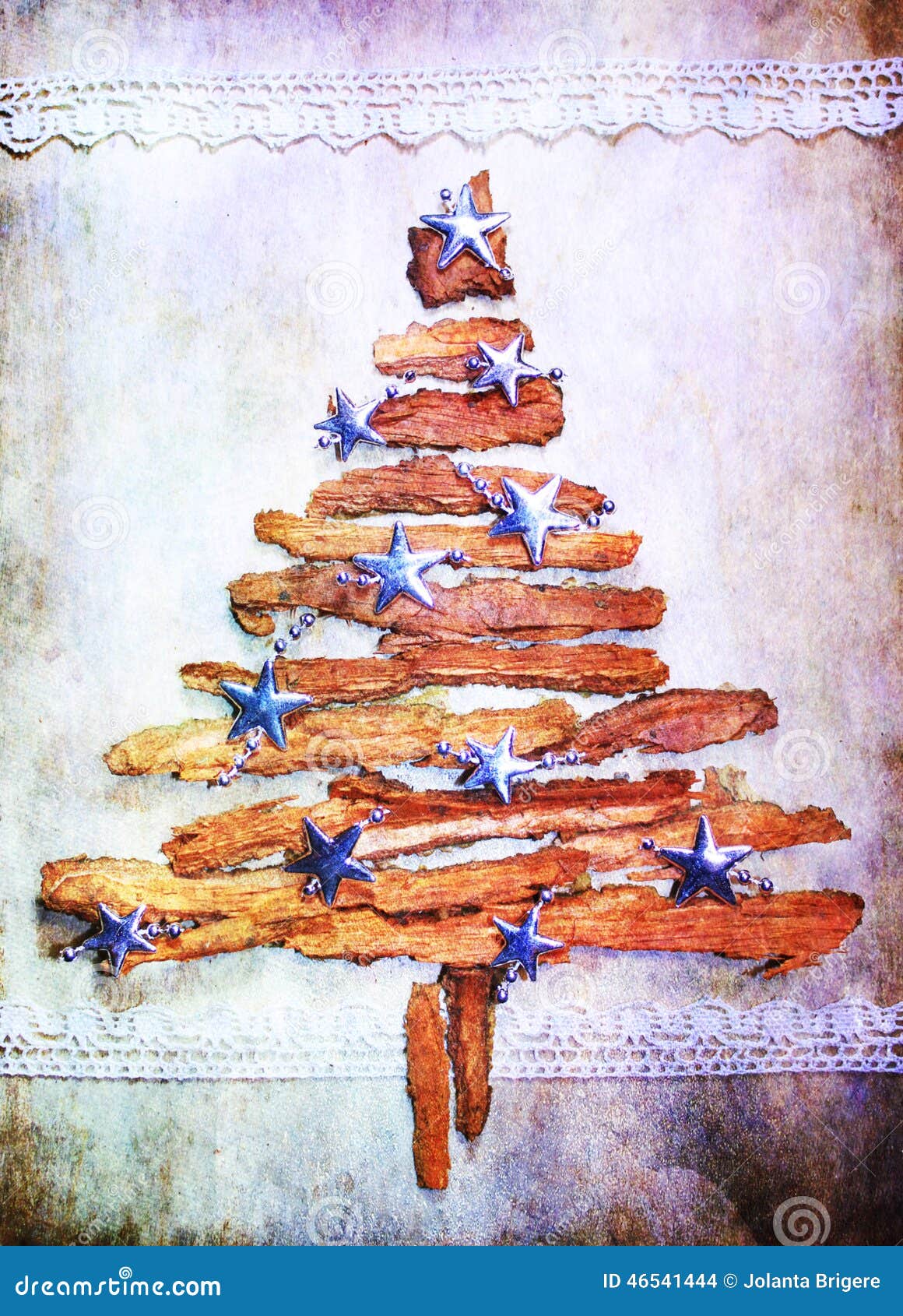 Colorful Christmas Tree with Stars Stock Photo - Image of decoration ...