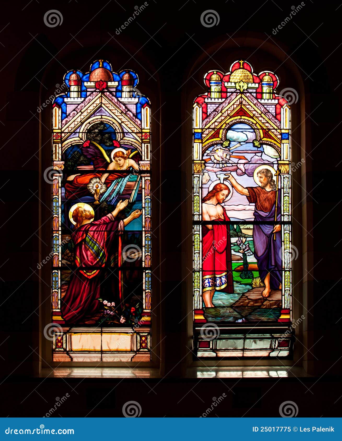 Colorful church windows stock image. Image of leaded - 25017775