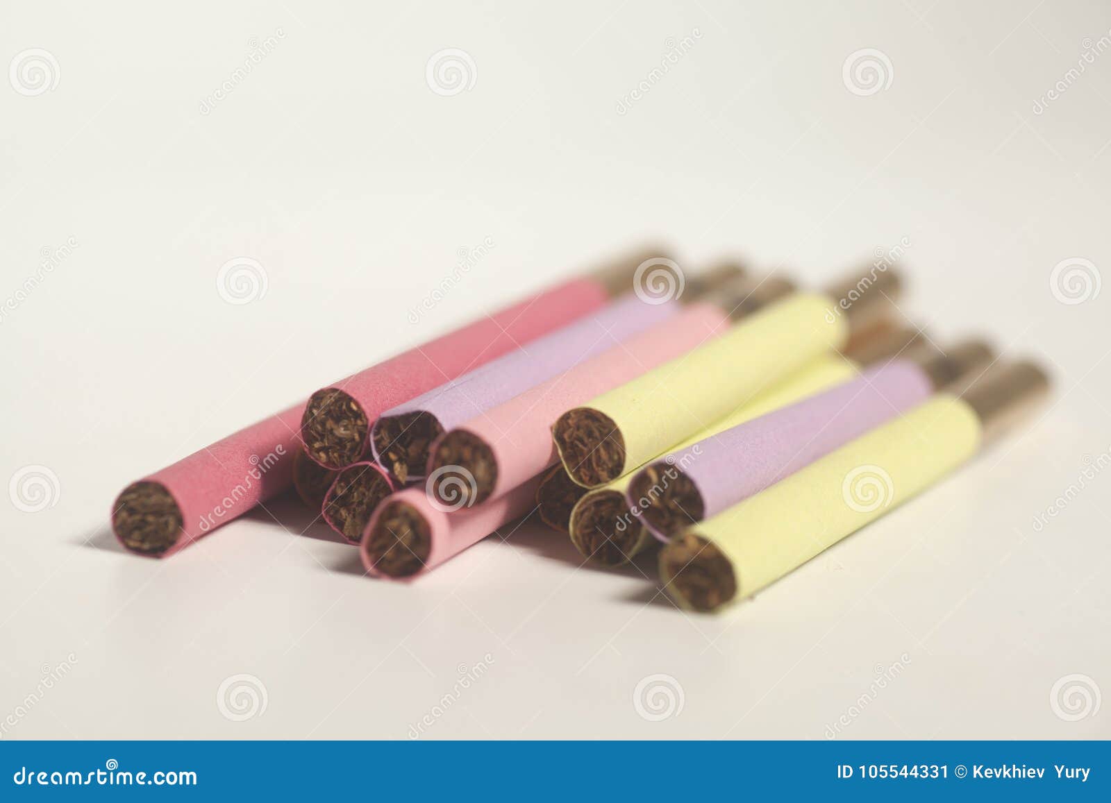 Colorful cigarettes stock image. Image of cigarettes - 105544331