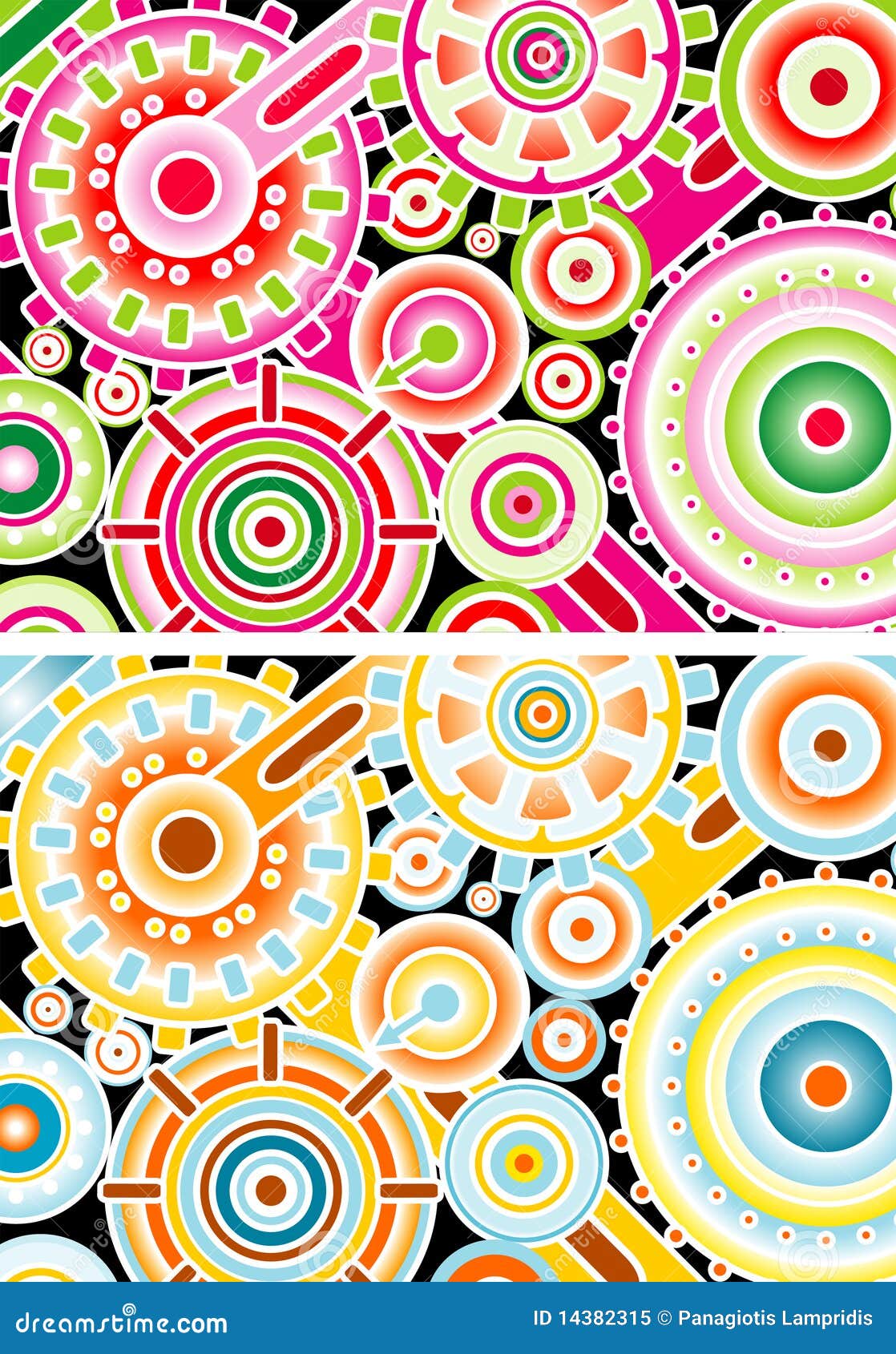 Colorful circle background stock vector. Illustration of circles - 14382315