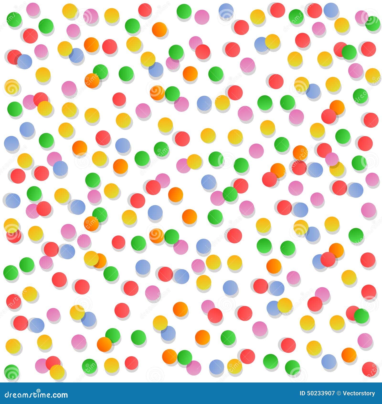 Colorful circle confetti stock vector. Illustration of confetti - 50233907