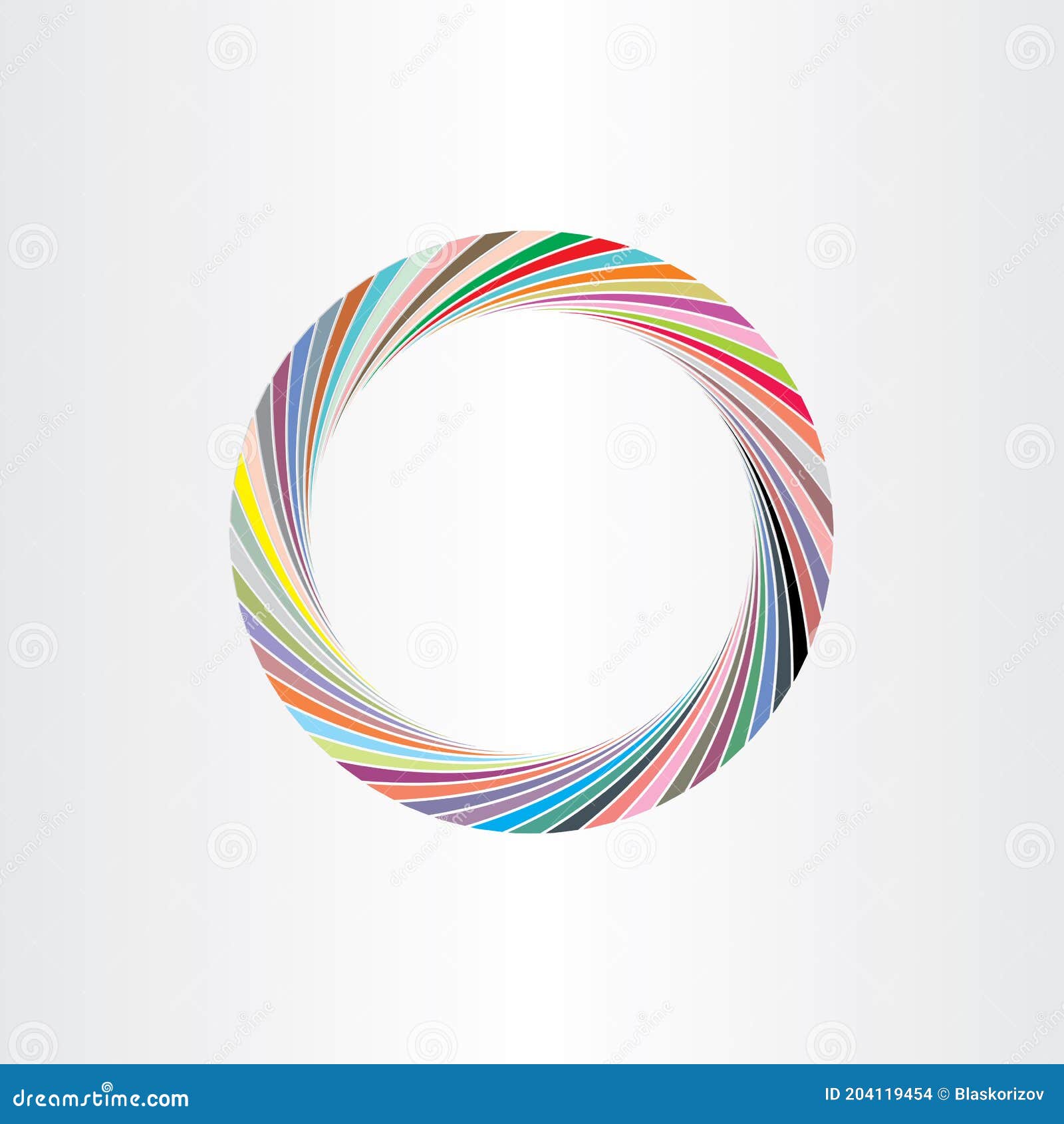 Colorful Circle Frame Abstract Background Stock Vector - Illustration ...