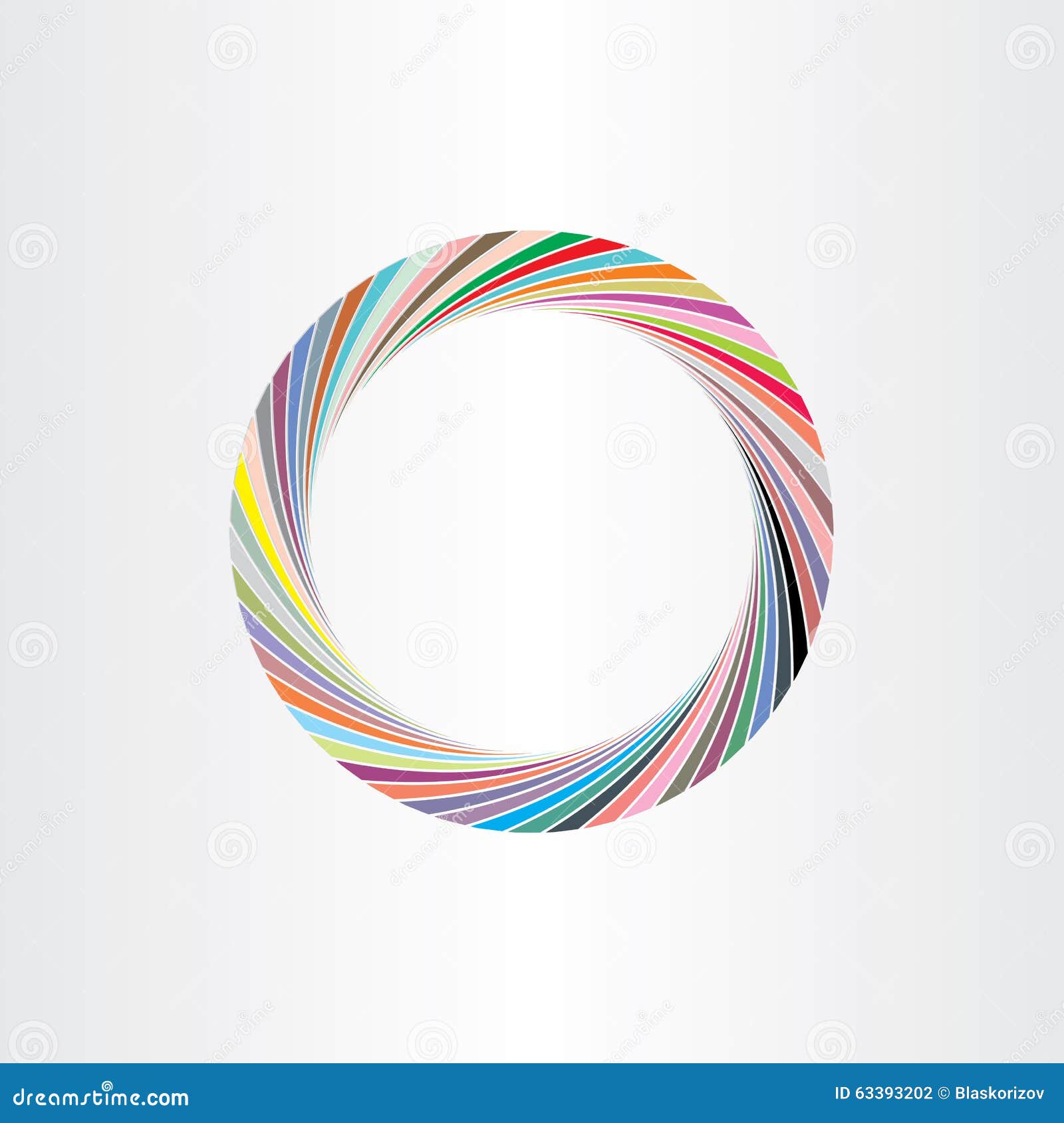 Colorful Circle Frame Abstract Background Stock Vector - Illustration ...