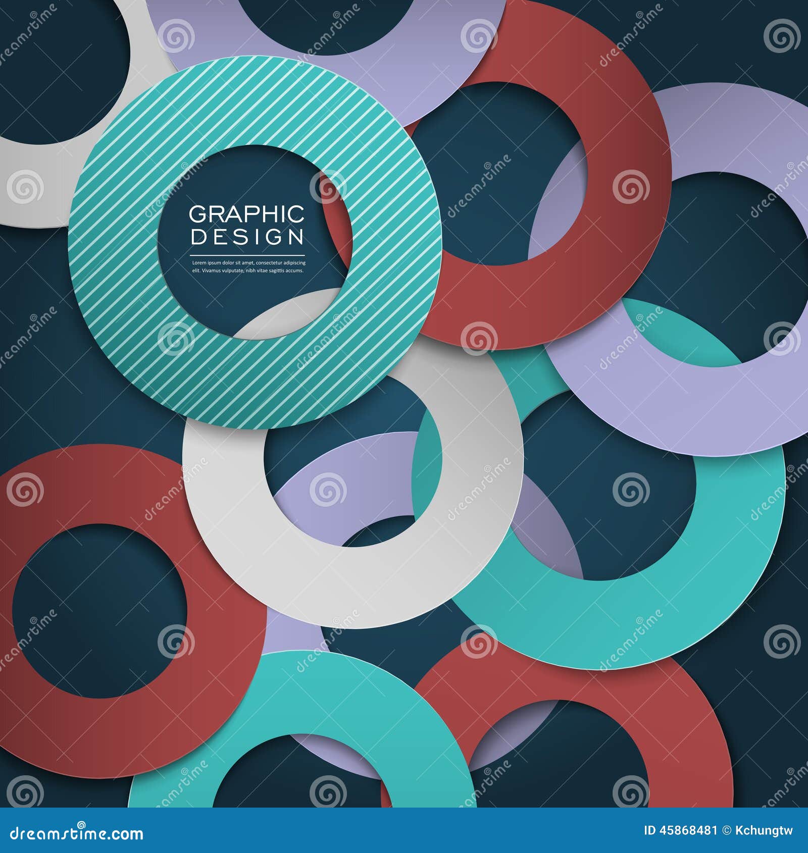 Colorful Circle Layout Design for Poster Stock Vector - Illustration of ...