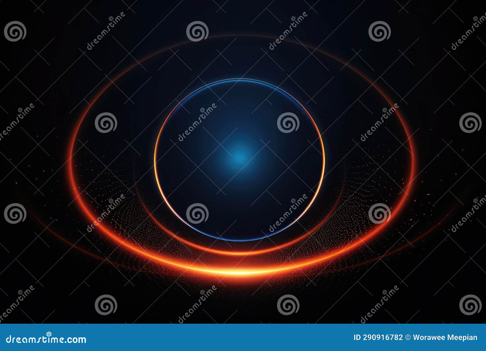 Colorful Circle Line Abstract Background. Generative AI Stock ...