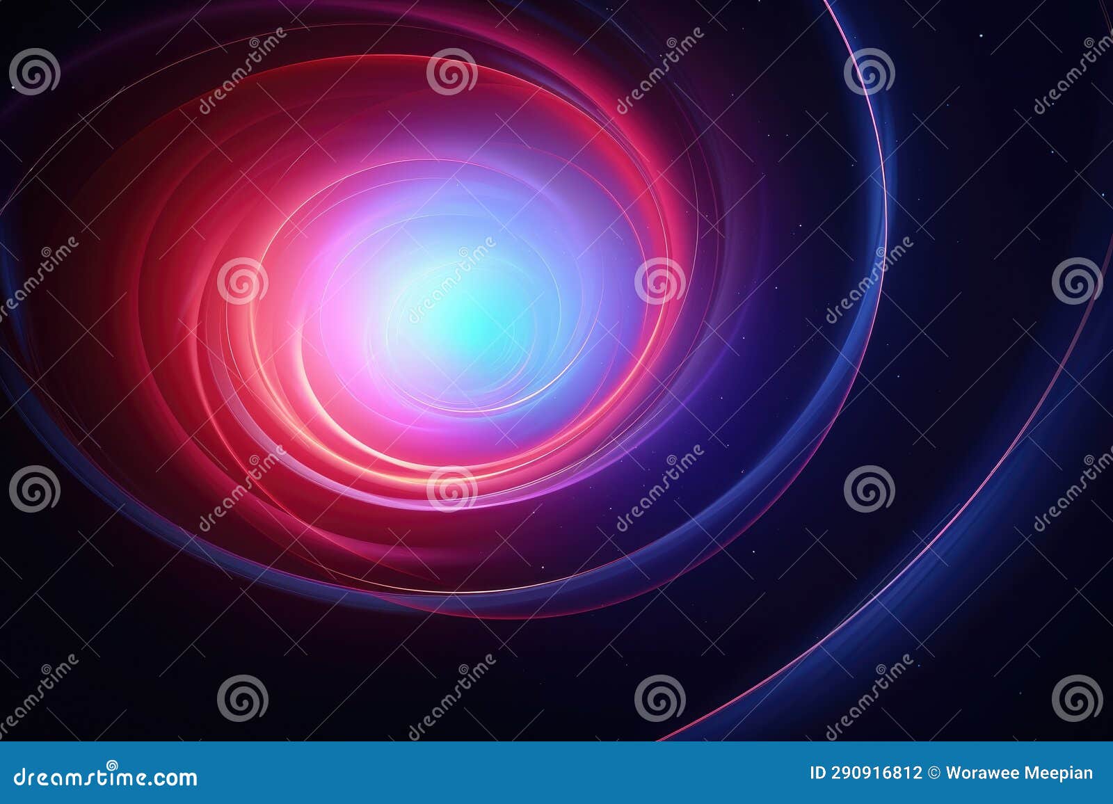 Colorful Circle Line Abstract Background. Generative AI Stock ...
