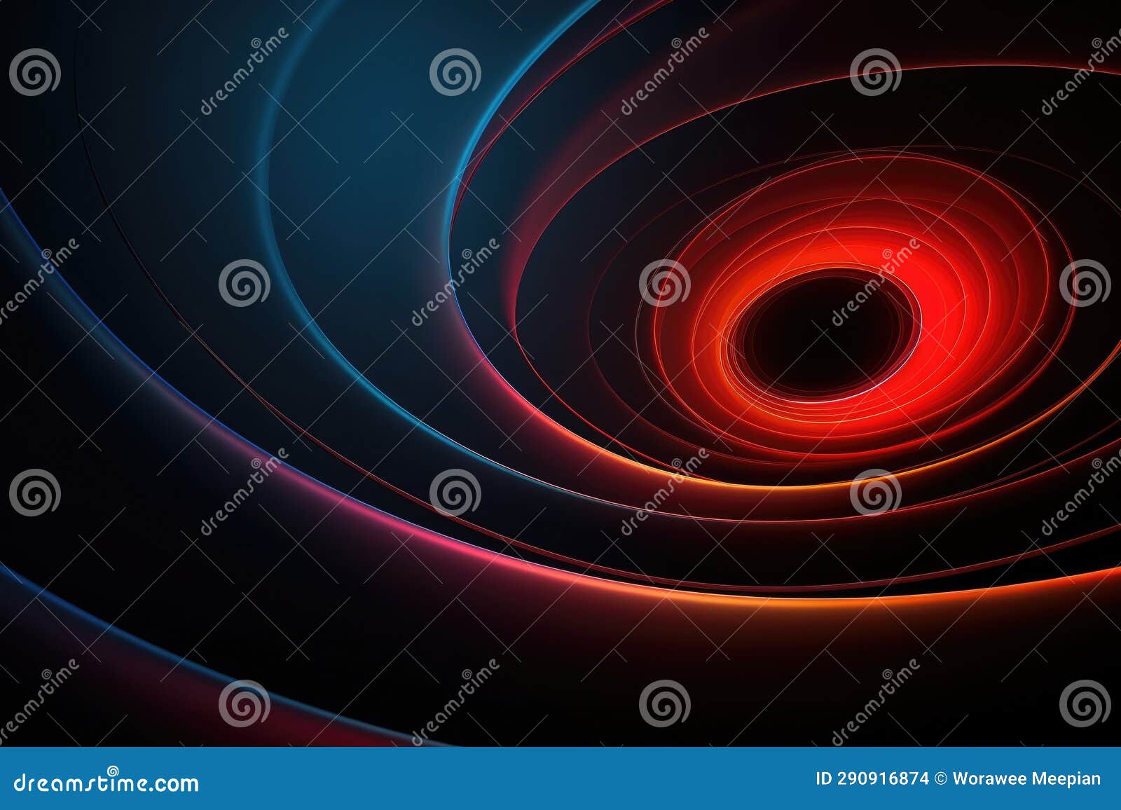 Colorful Circle Line Abstract Background. Generative AI Stock ...