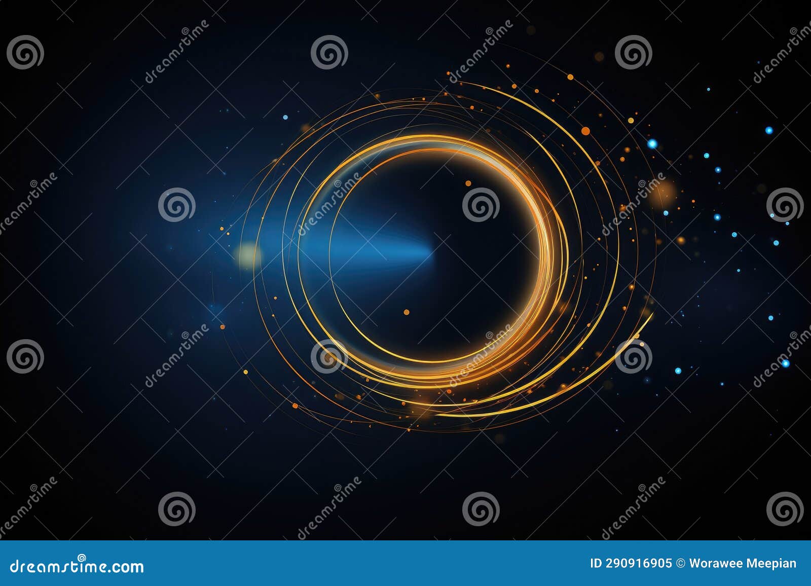 Colorful Circle Line Abstract Background. Generative AI Stock ...