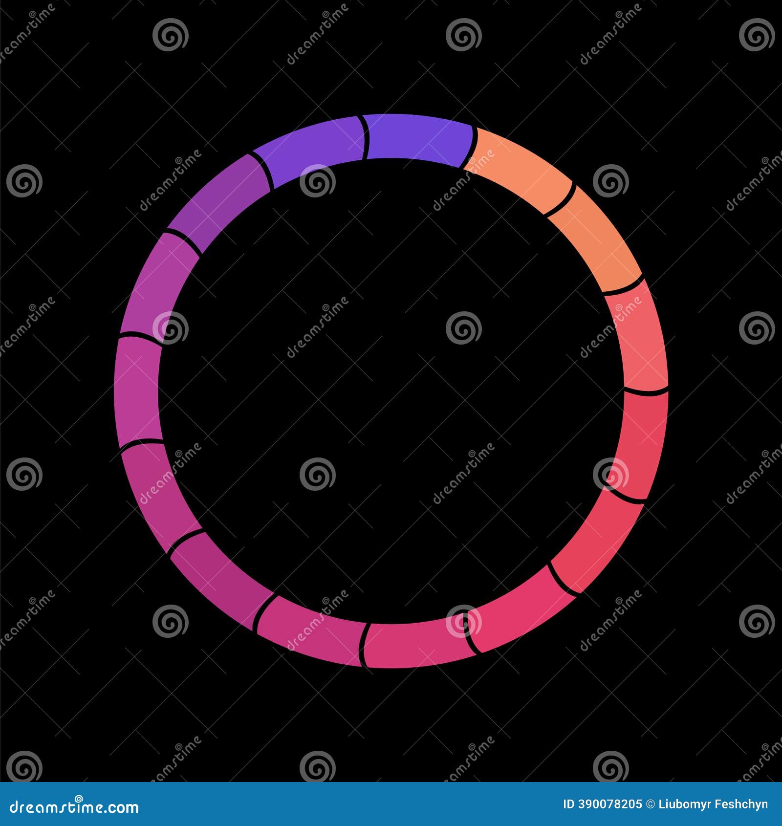 Circle Loader. Wait Load Spinning Circle Preloader Website Template Interface Buffering Waiting ...