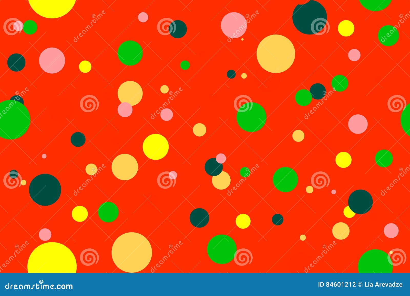 Colorful Circle Seamless Pattern. Stock Vector - Illustration of round ...