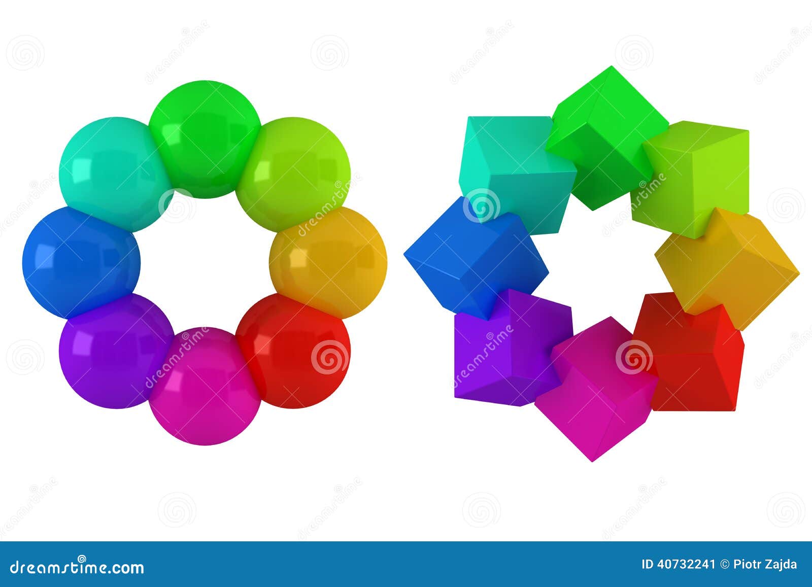 Colorful Circle Shapes stock illustration. Illustration of abstract ...