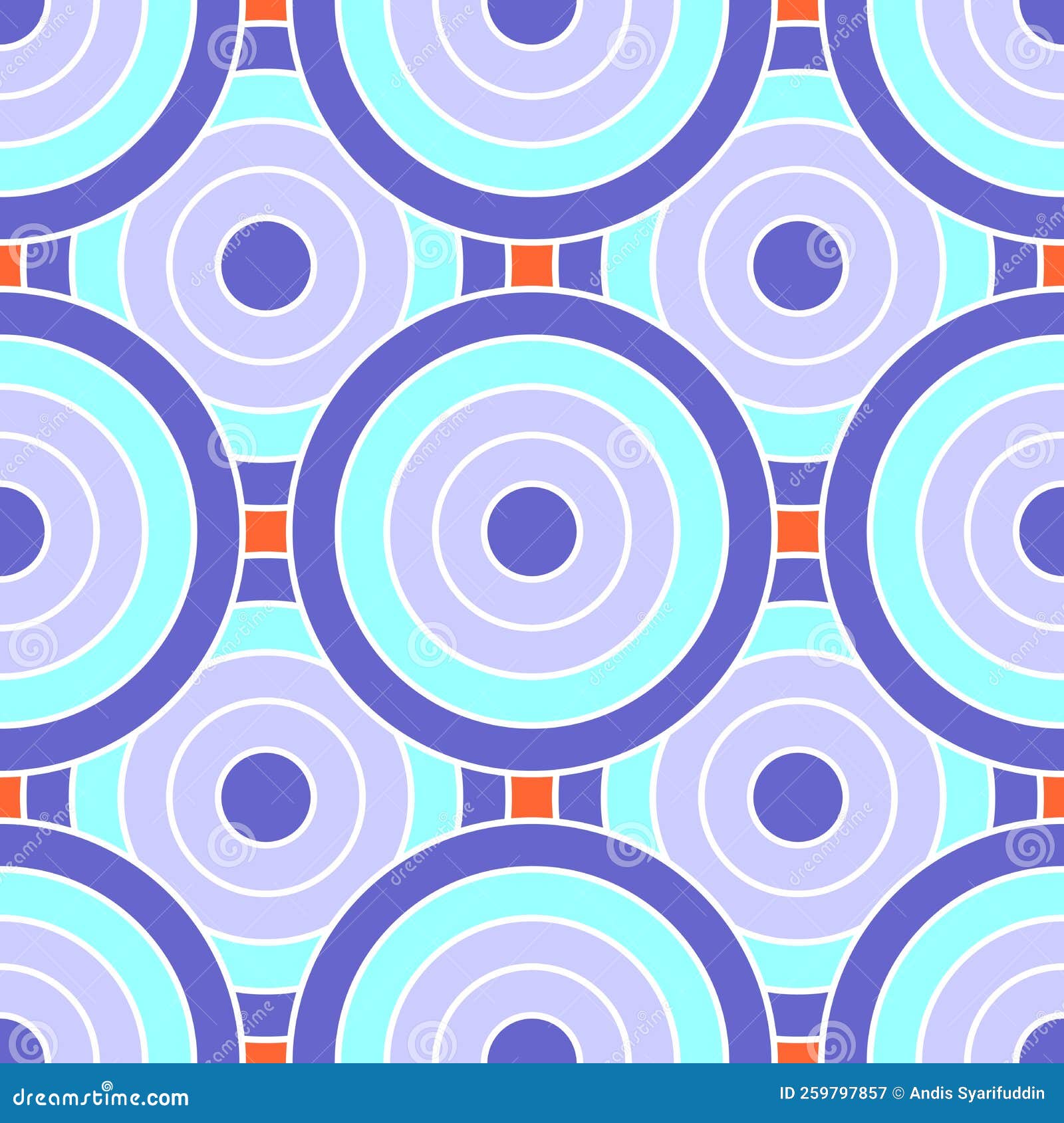 Colorful Circle and Square Pattern Background Stock Vector ...