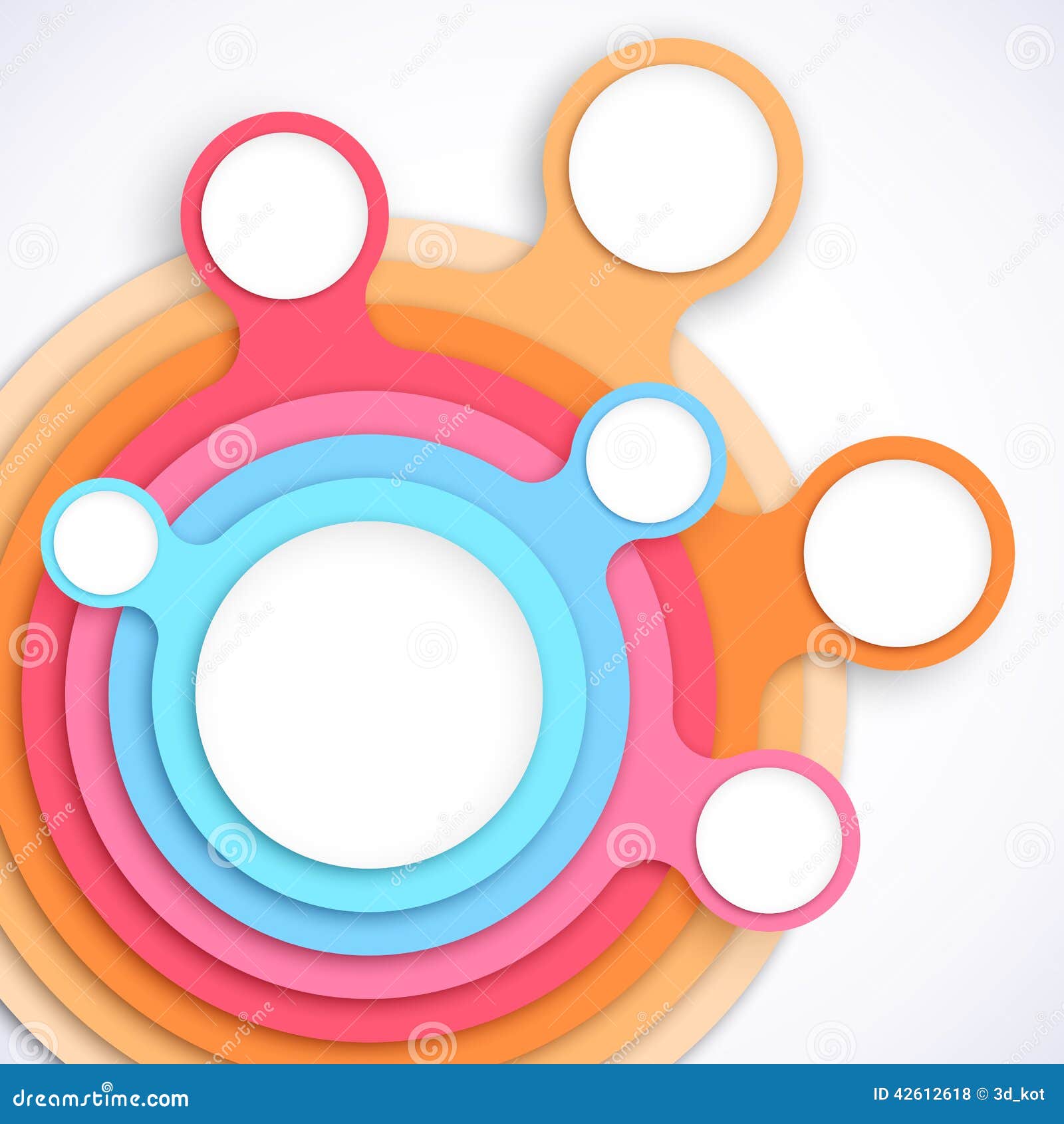 Colorful Circle Web Template Stock Vector - Illustration of design ...