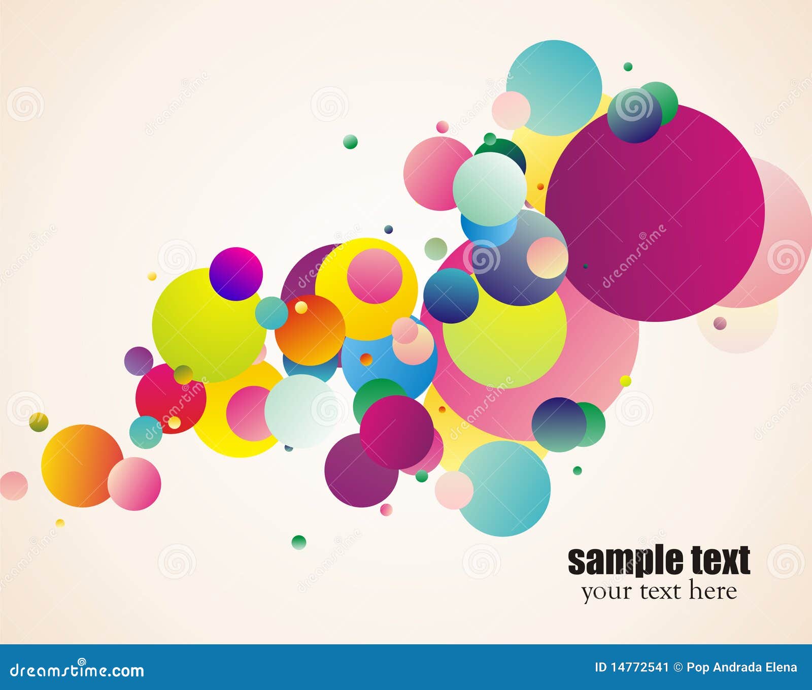 Colorful circles stock vector. Illustration of bright - 14772541