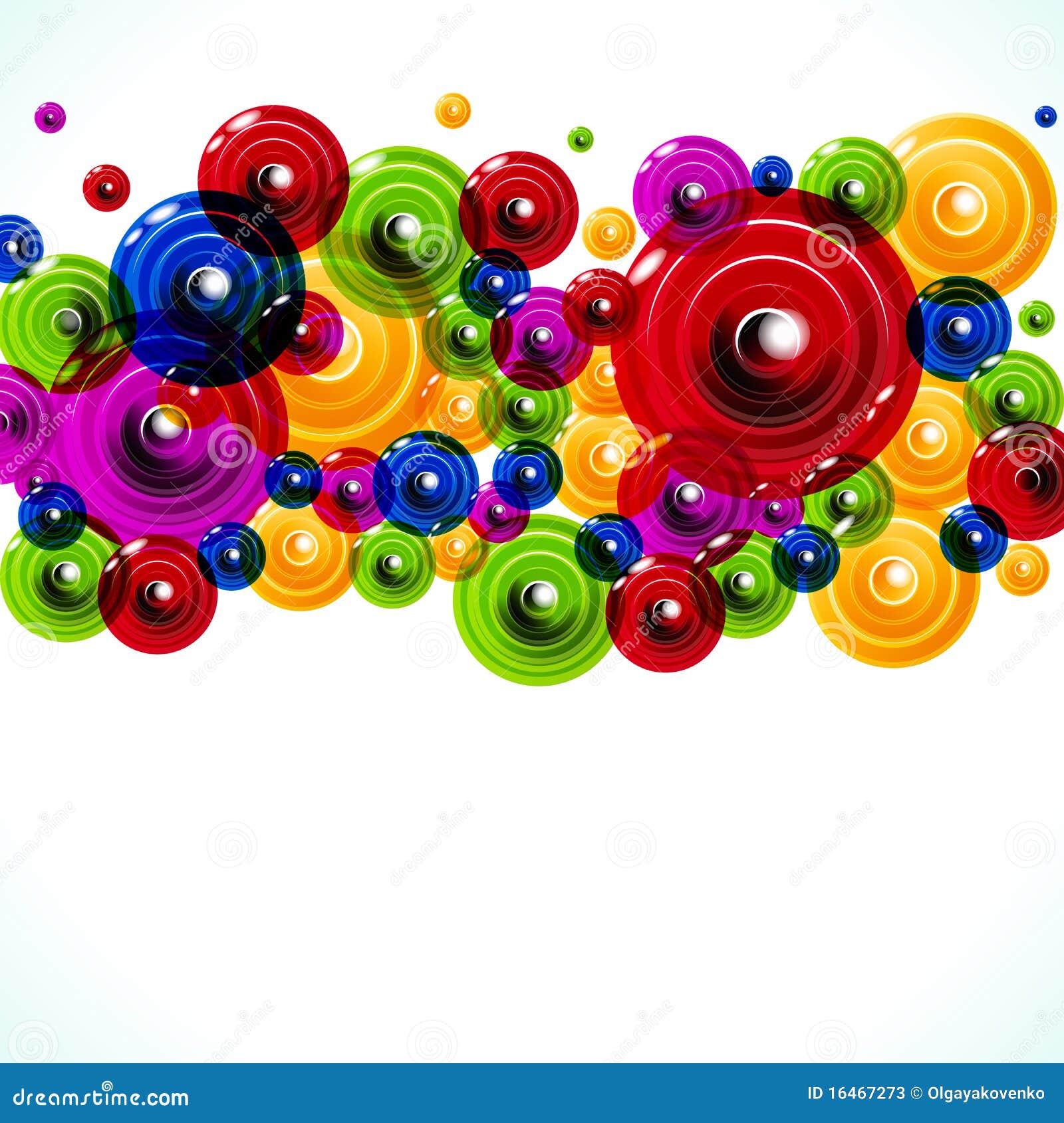 Colorful Circles Background Stock Vector - Illustration of abstract ...