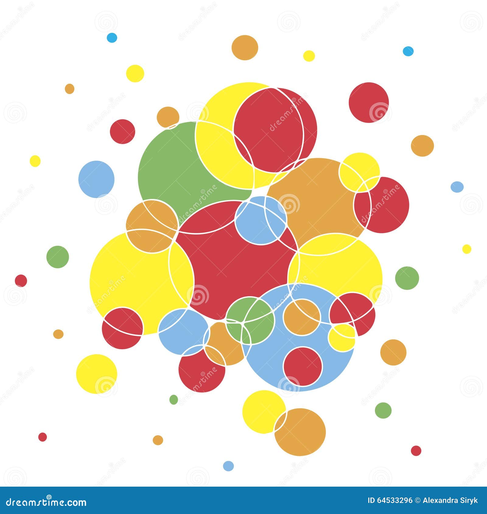 Colorful Circles Background Stock Vector - Illustration of element ...