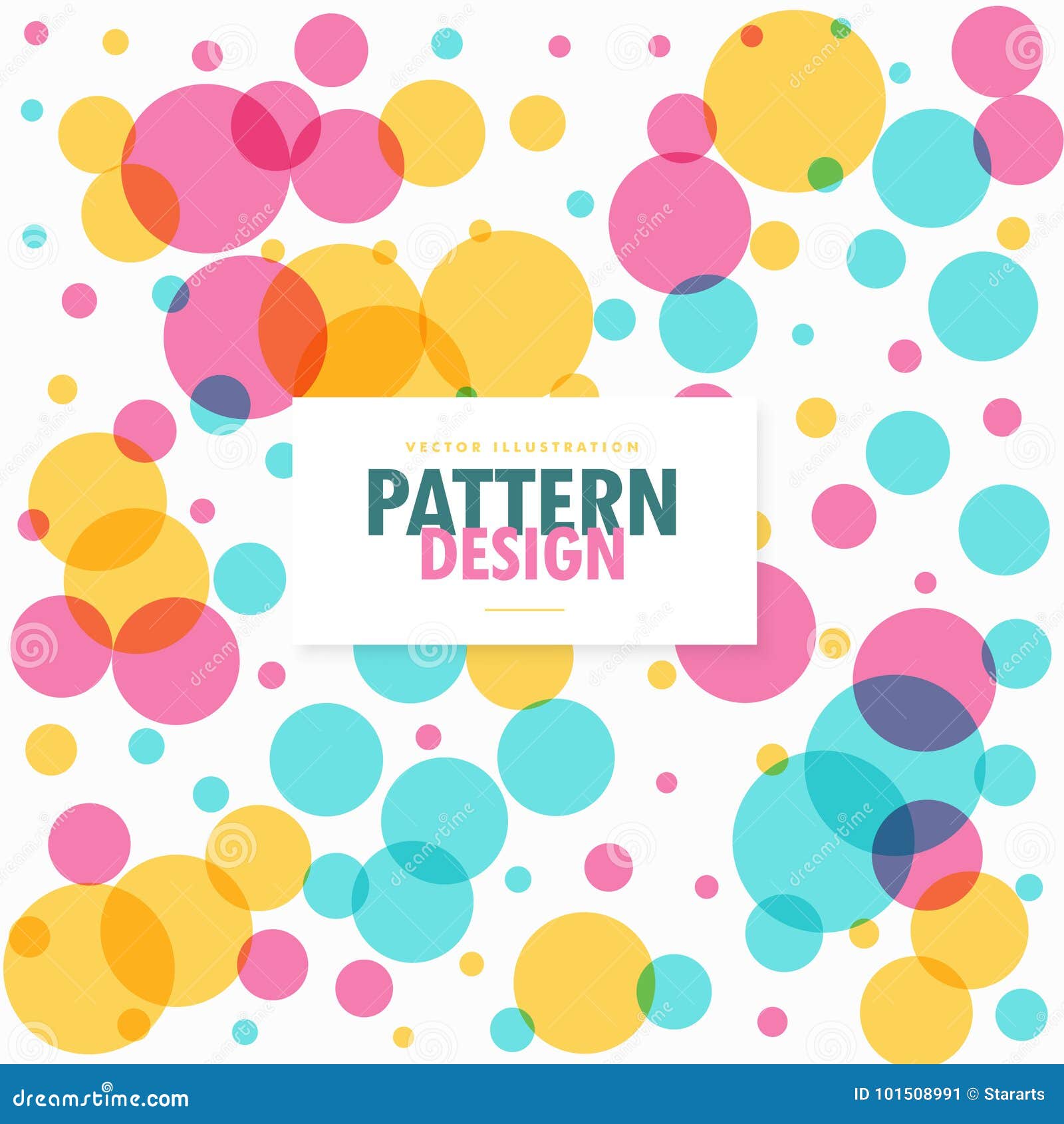 Colorful Circles Dots Pattern Background Stock Vector Illustration Of