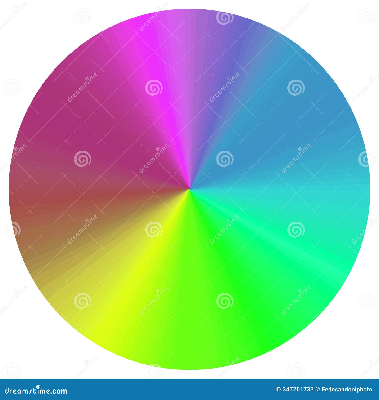 Colorful Circles with Gradients of Rainbow Colors Blending Together ...