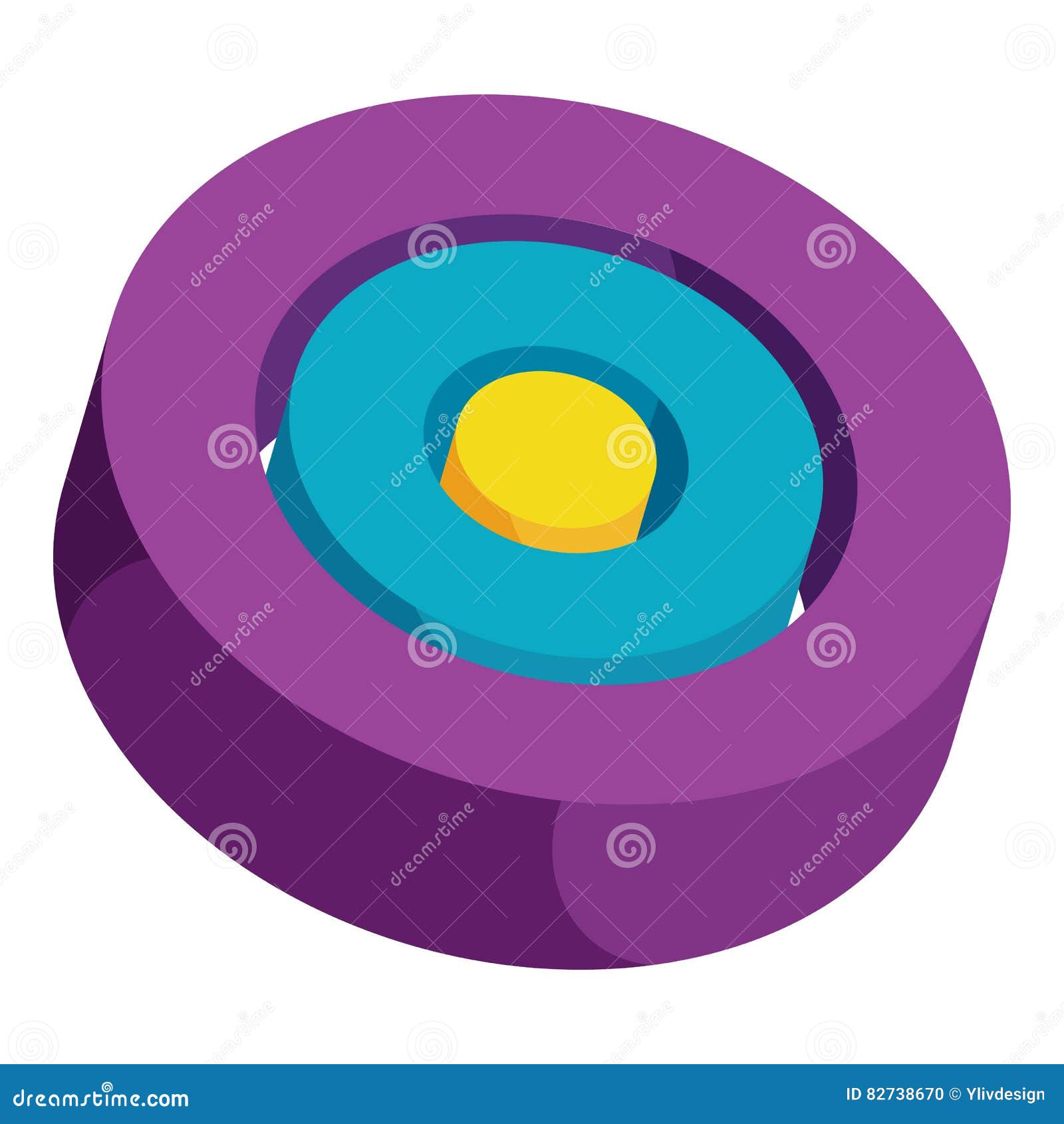 Colorful Circles Icon, Cartoon Style Stock Vector - Illustration of ...