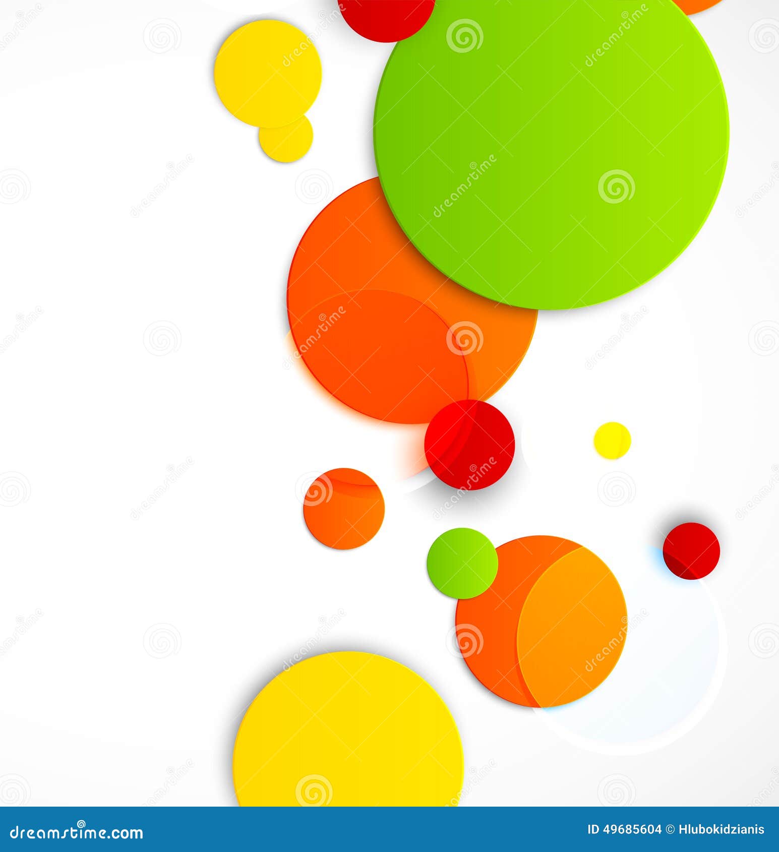 Colorful circles stock vector. Illustration of cover - 49685604