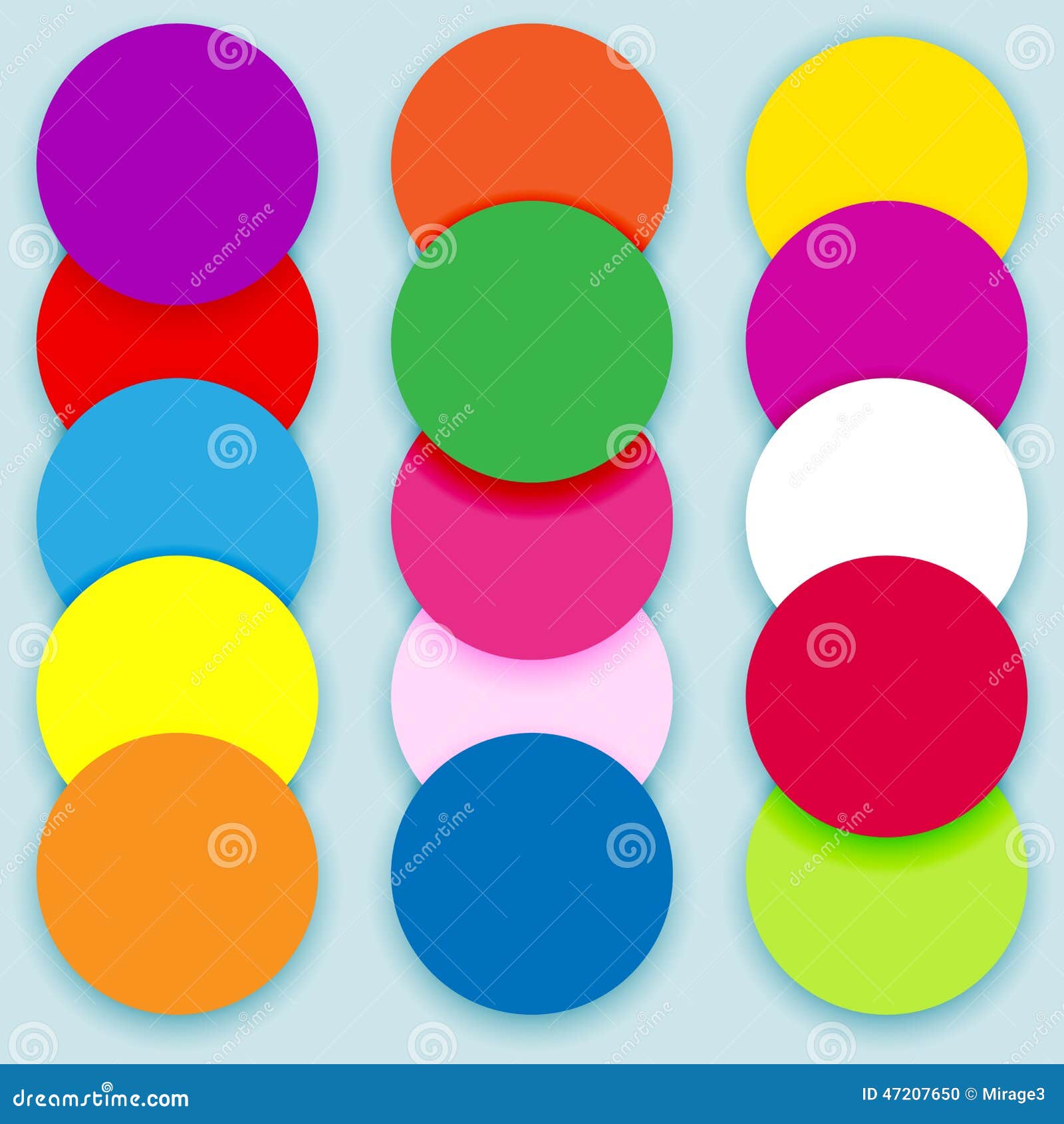 Colorful circles layered stock vector. Illustration of orange - 47207650