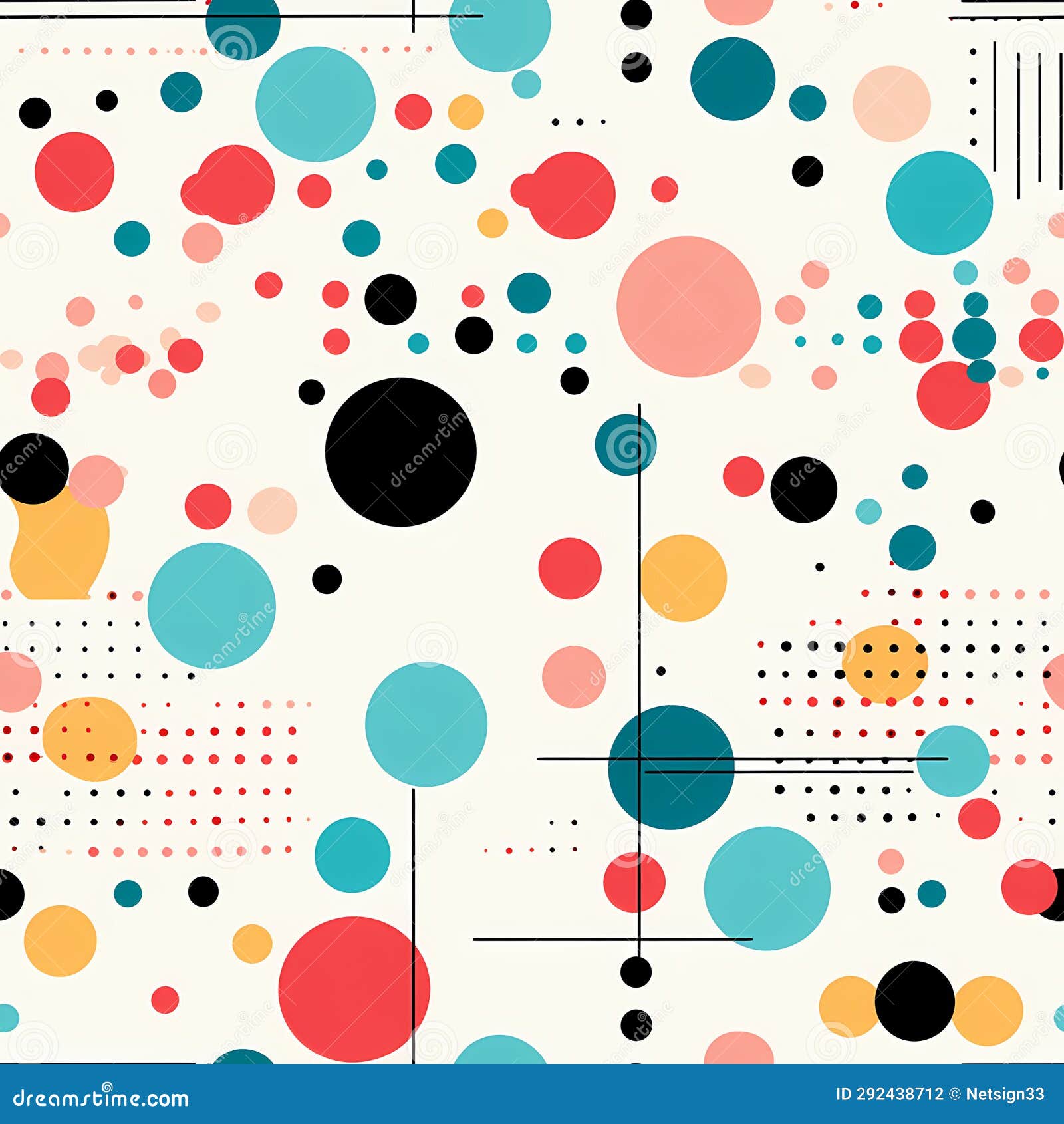 Colorful Circles and Lines stock illustration. Illustration of backdrop ...