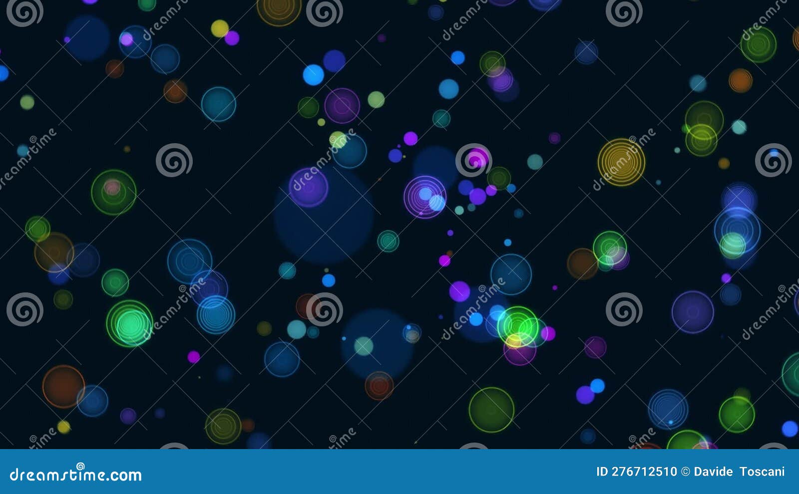 Colorful Circles in Motion - Loop Abstract Motion Graphic Background V2 ...