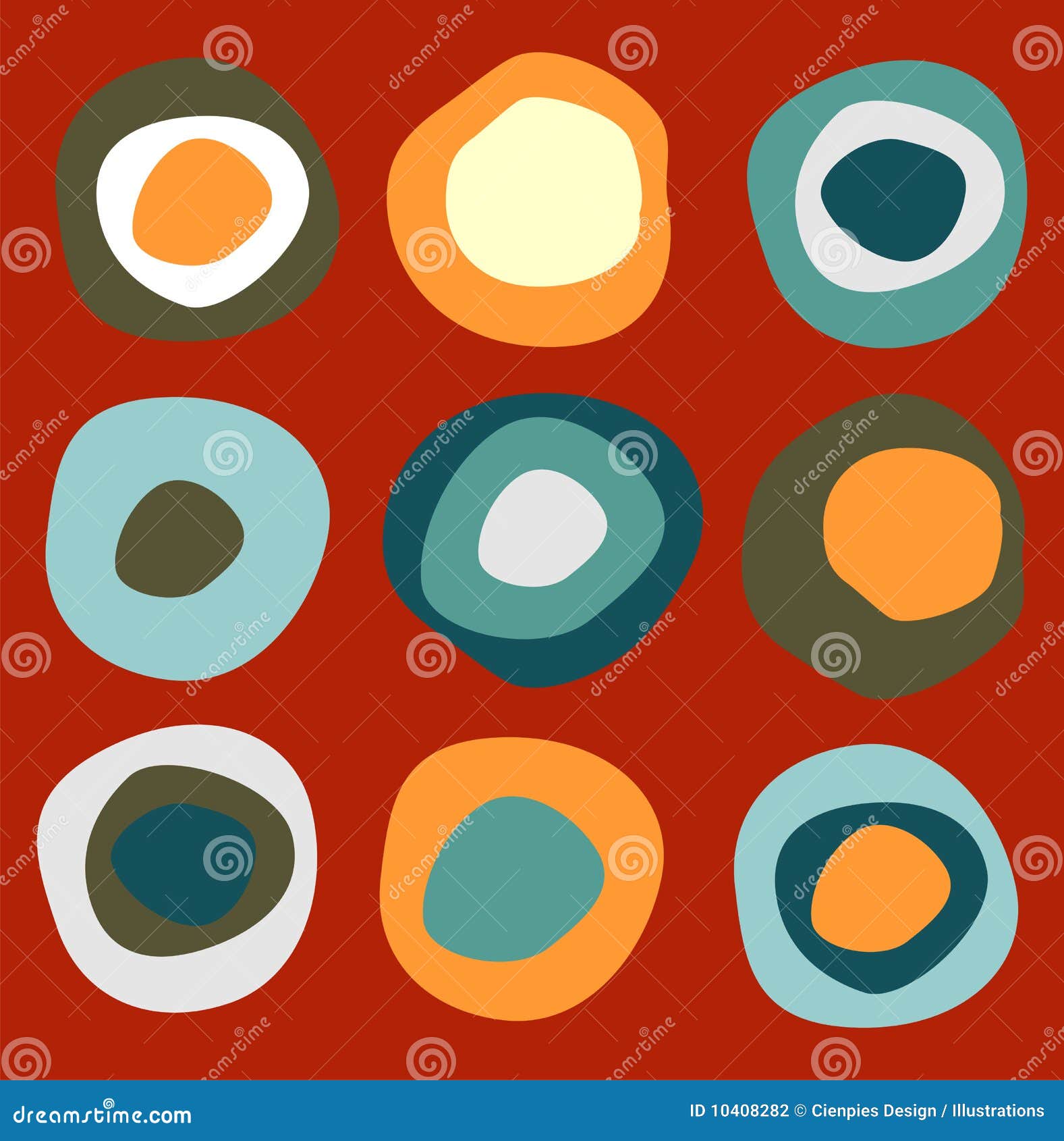 Colorful circles pattern stock vector. Illustration of textile - 10408282