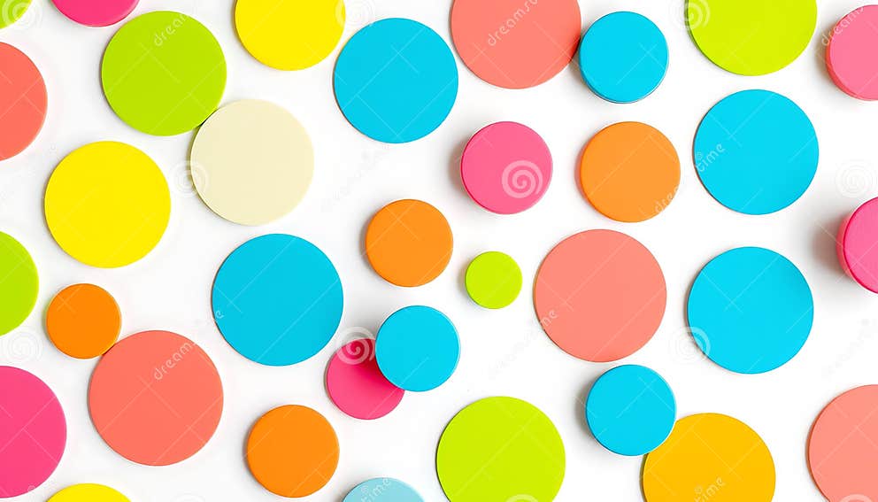 Colorful Circles Pattern, stock illustration. Illustration of ...