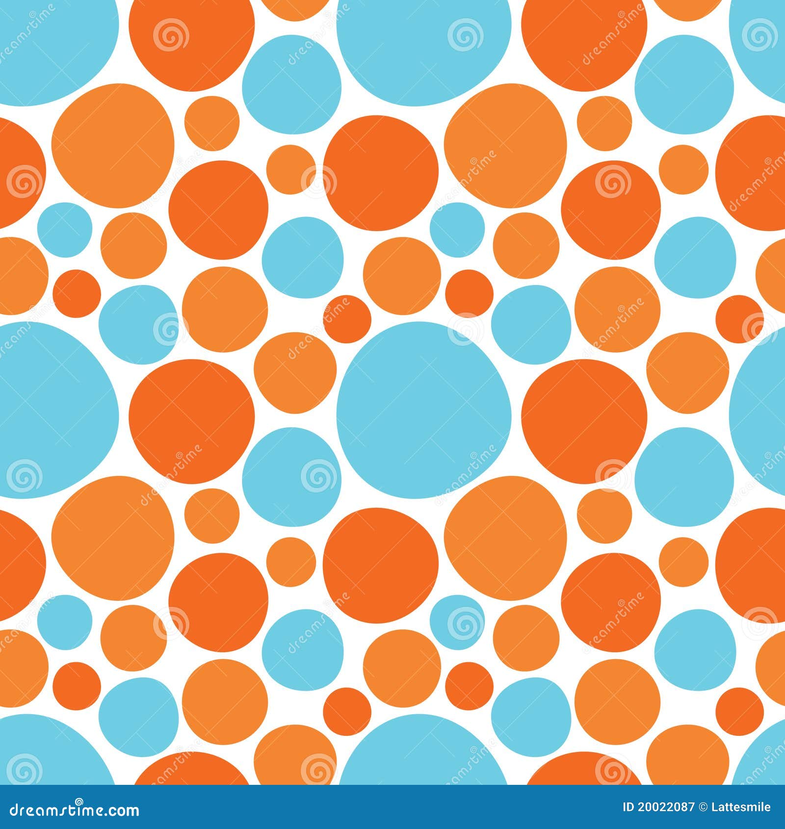 Colorful Circles Seamless Pattern Stock Vector - Illustration of ...