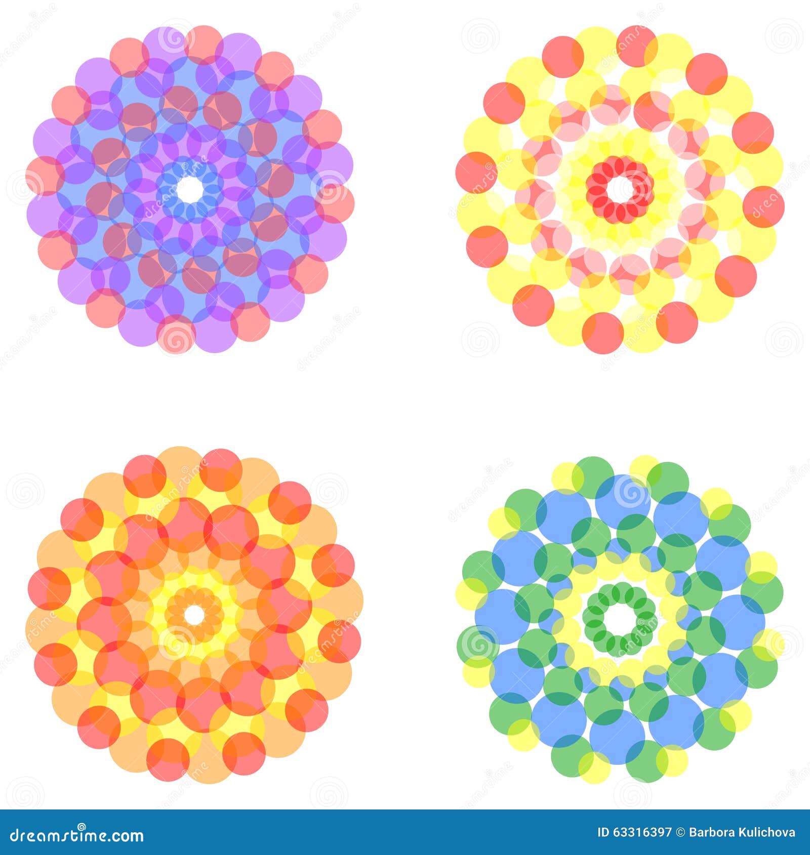 Colorful circles stock vector. Illustration of color - 63316397