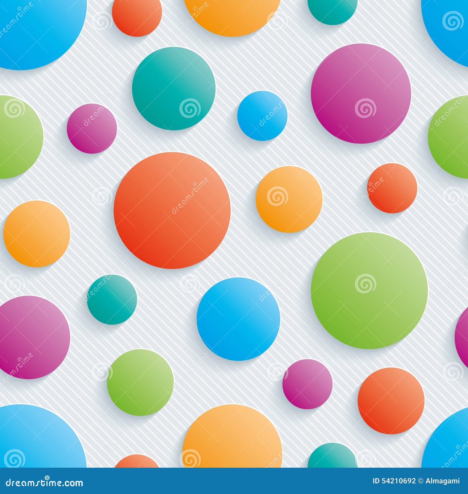 Colorful circles walpaper. stock vector. Illustration of creative ...