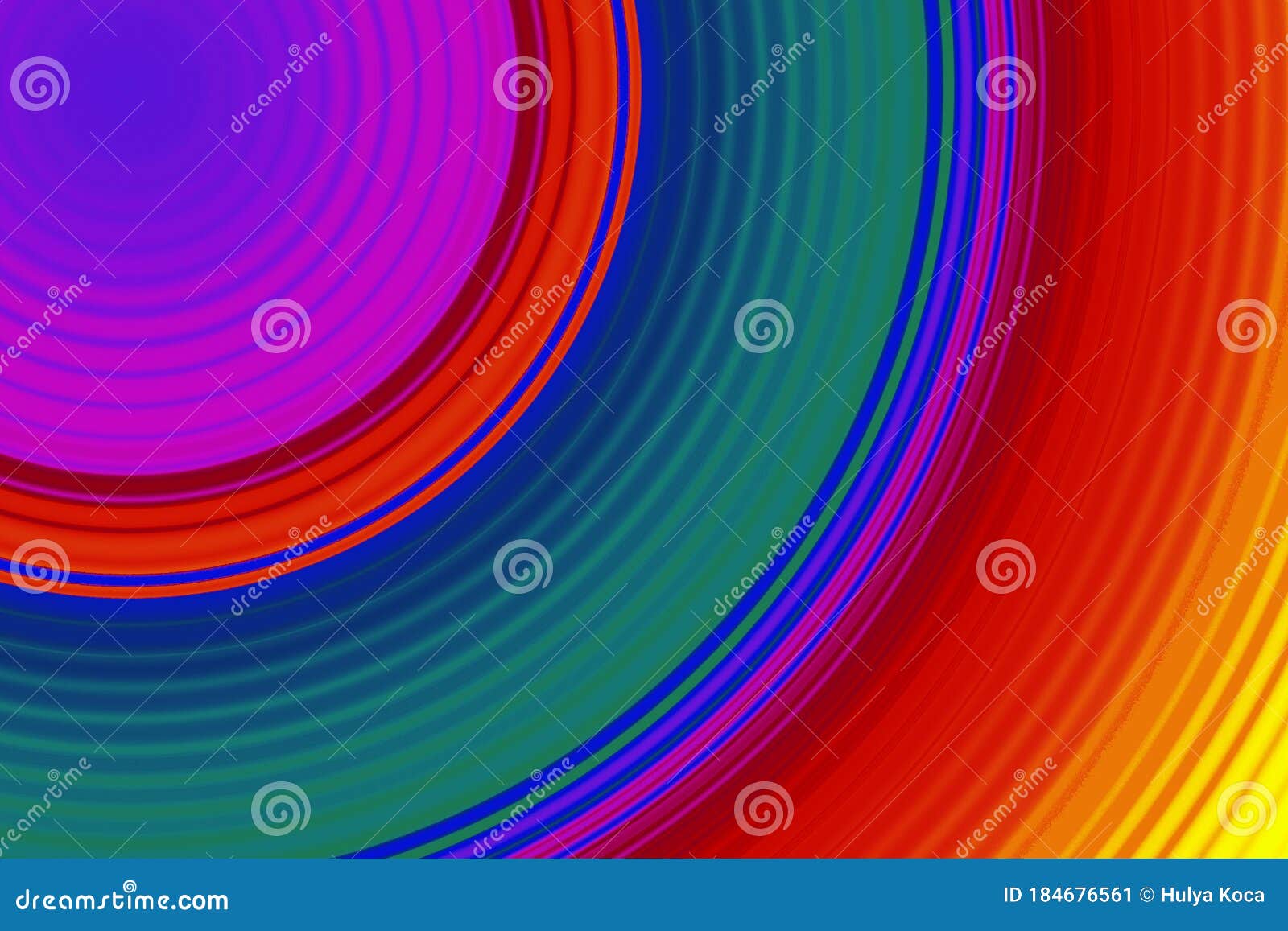 Colorful Circular Abstract Background with Circular Lines Stock Image ...