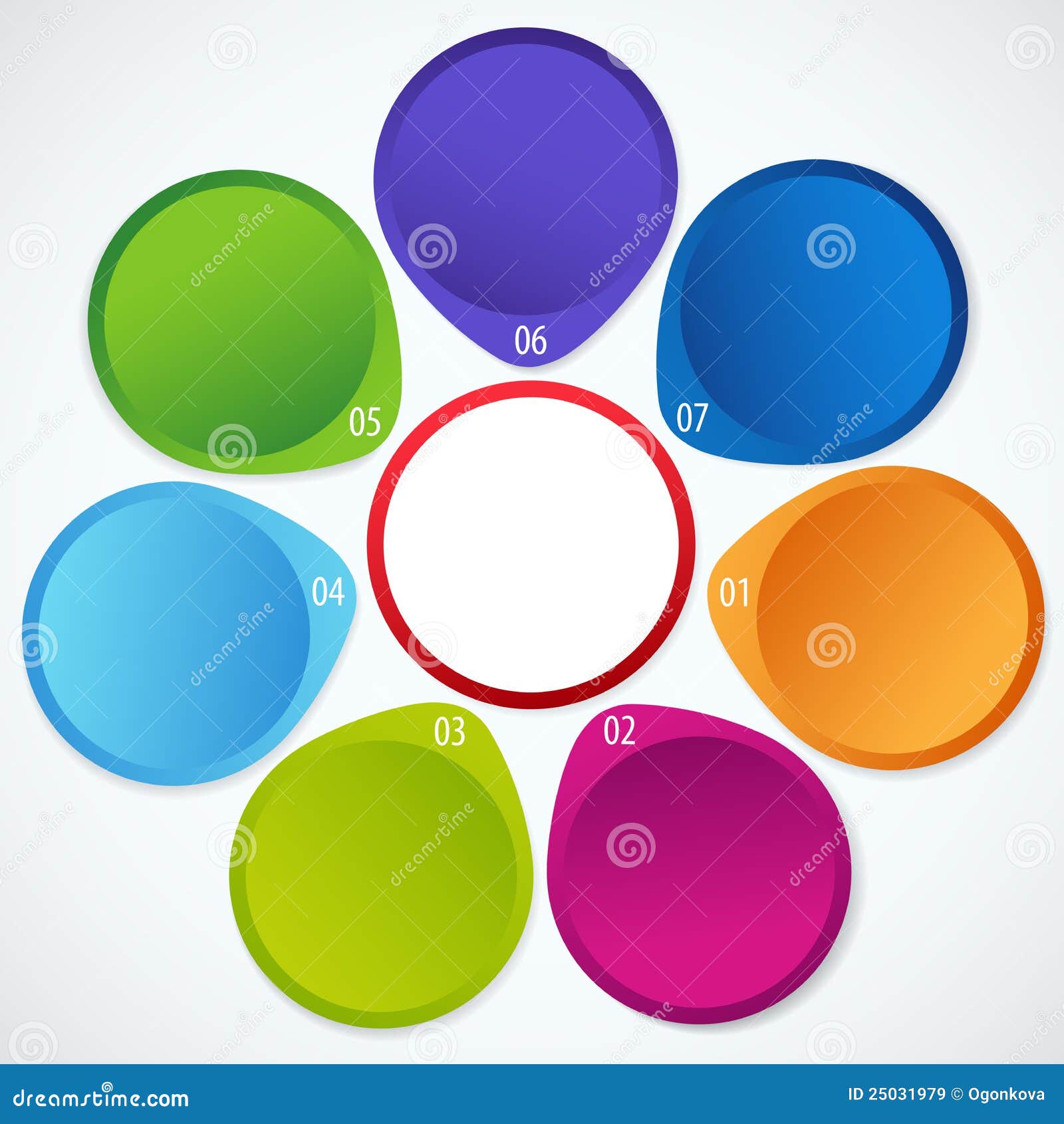 Colorful circular banners stock vector. Illustration of color - 25031979