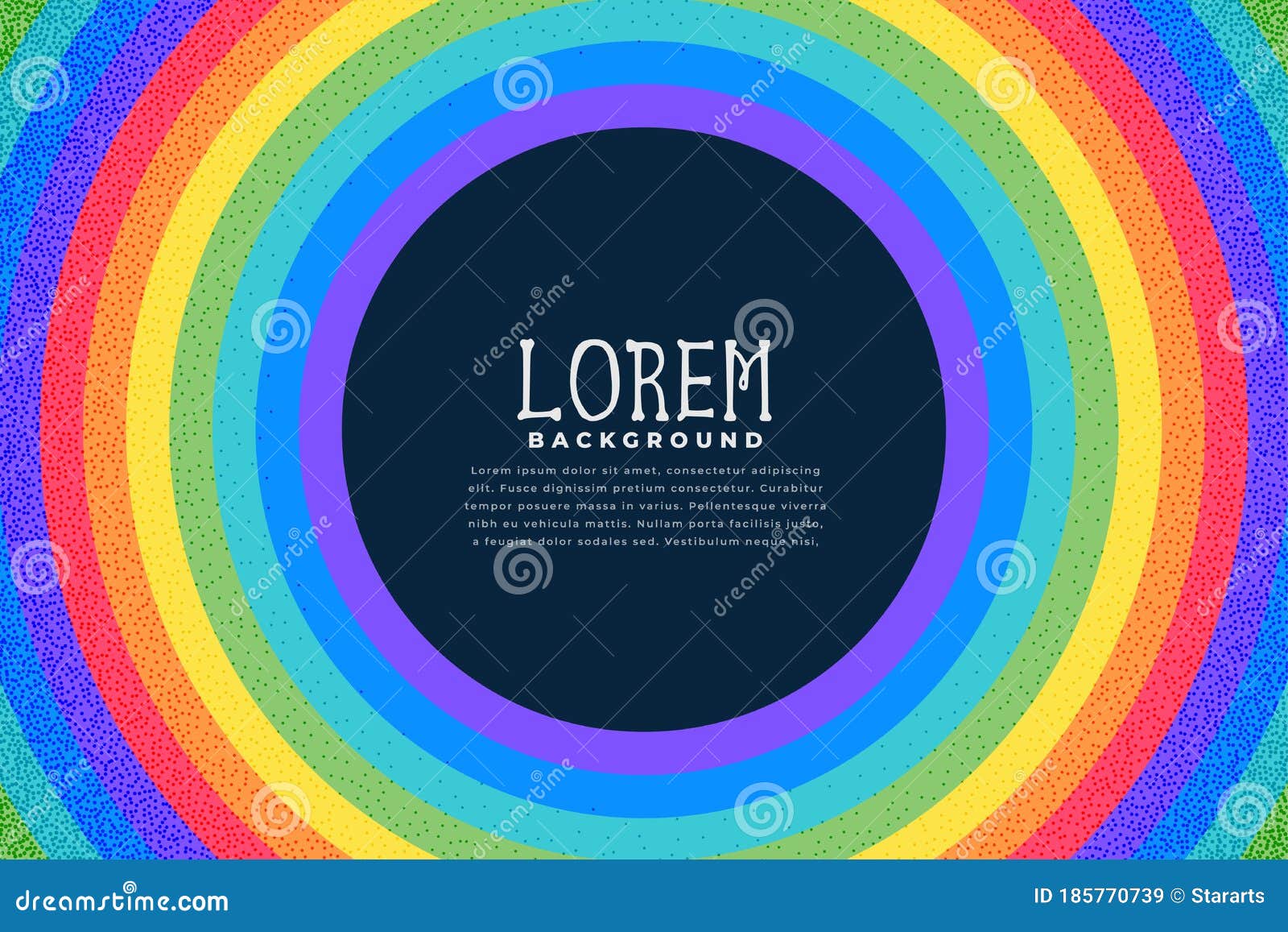 Circular Rainbow (spectrum) Gradient Background Vector Illustration ...