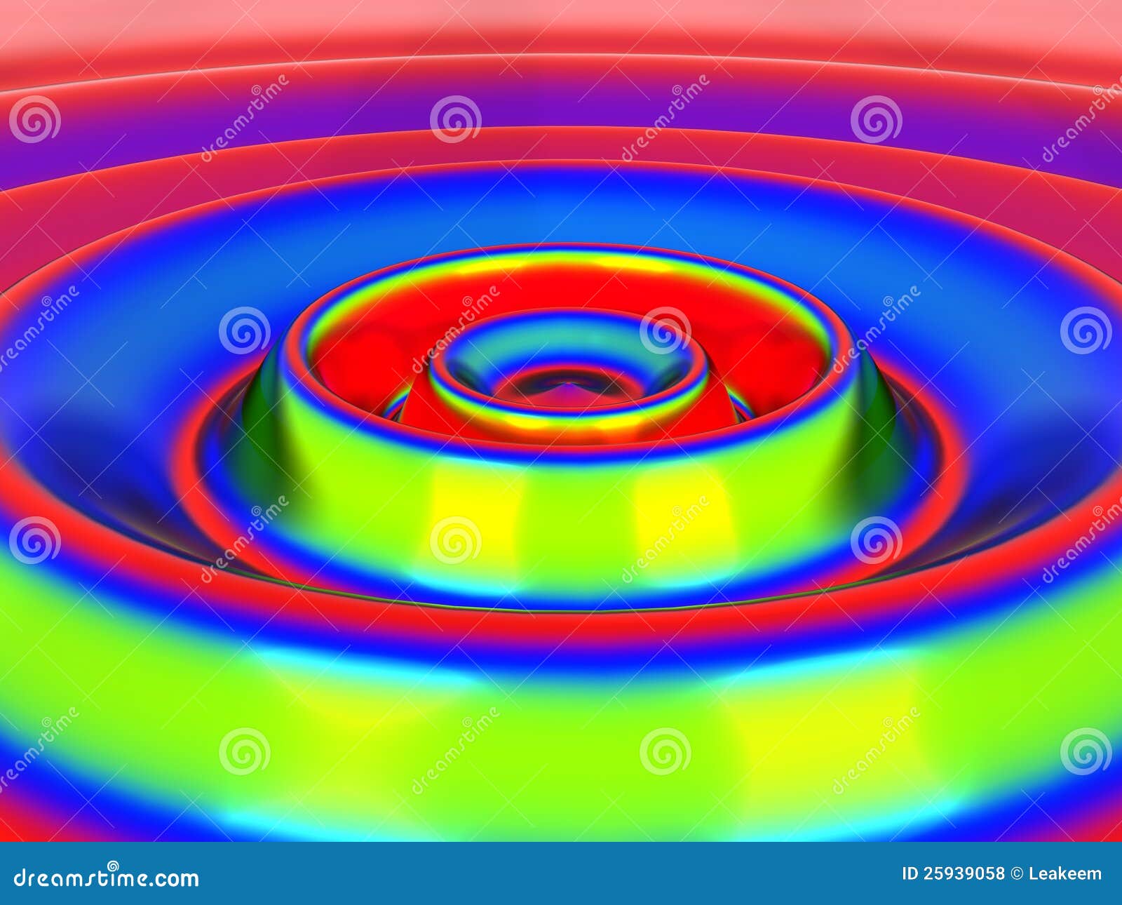 Colorful Circular Waves stock illustration. Illustration of colour ...