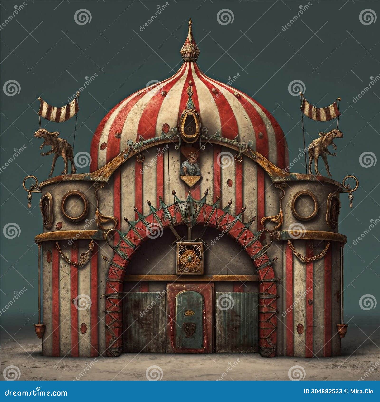 Colorful Circus Gate Created with Generative AI Technology Stock ...