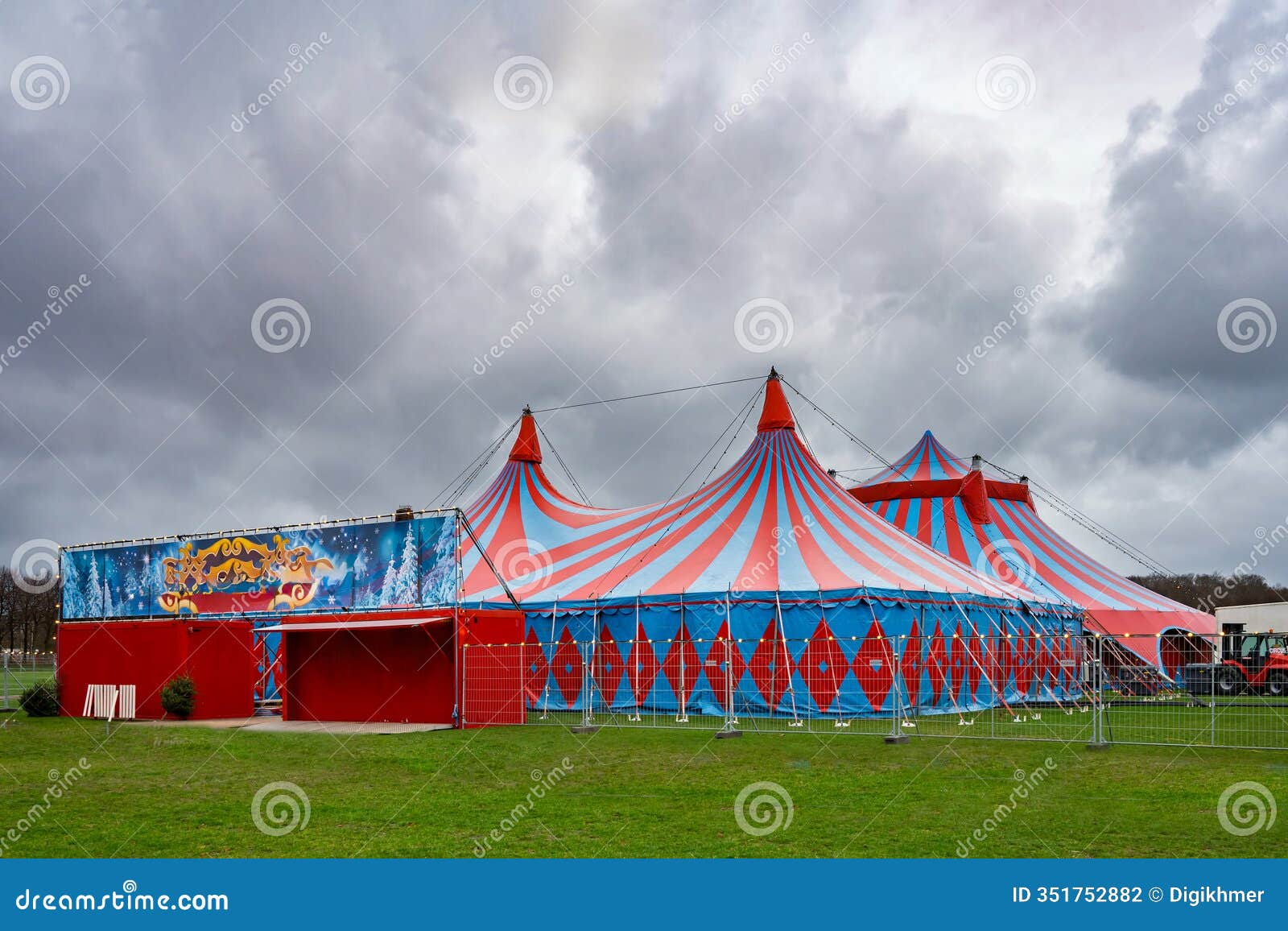 Colorful Circus Tent stock photo. Image of festivity - 351752882