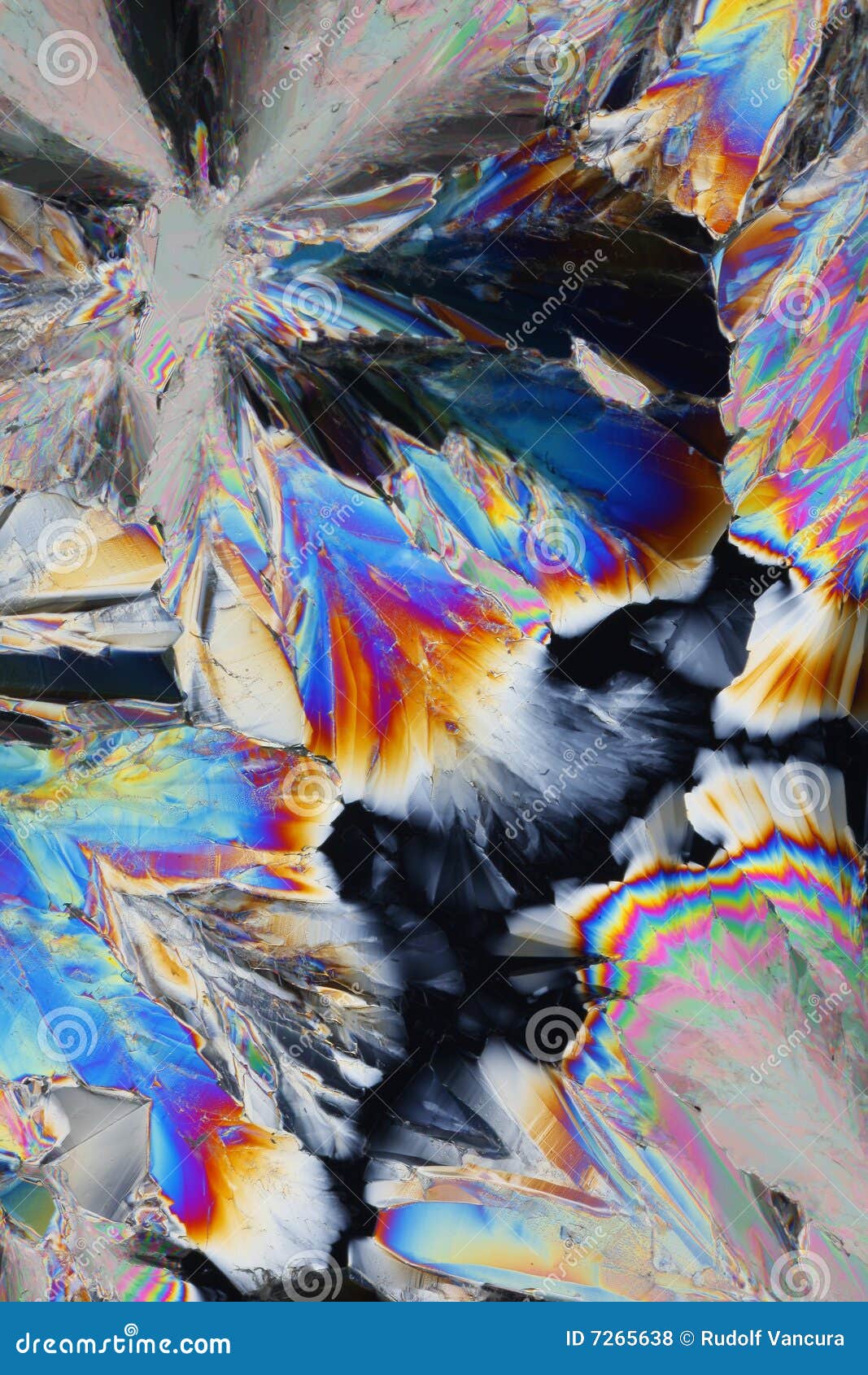 Colorful Citric Acid Crystals Stock Photo - Image of liquid, jagged ...
