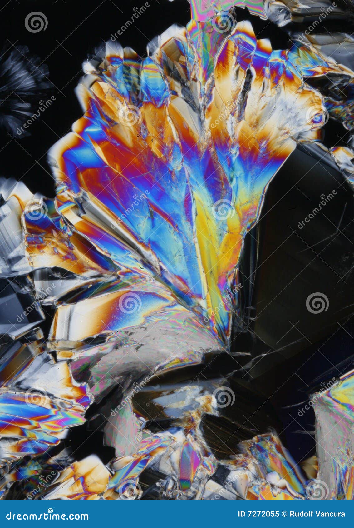 Colorful Citric Acid Crystals Stock Image - Image of polarized, close ...