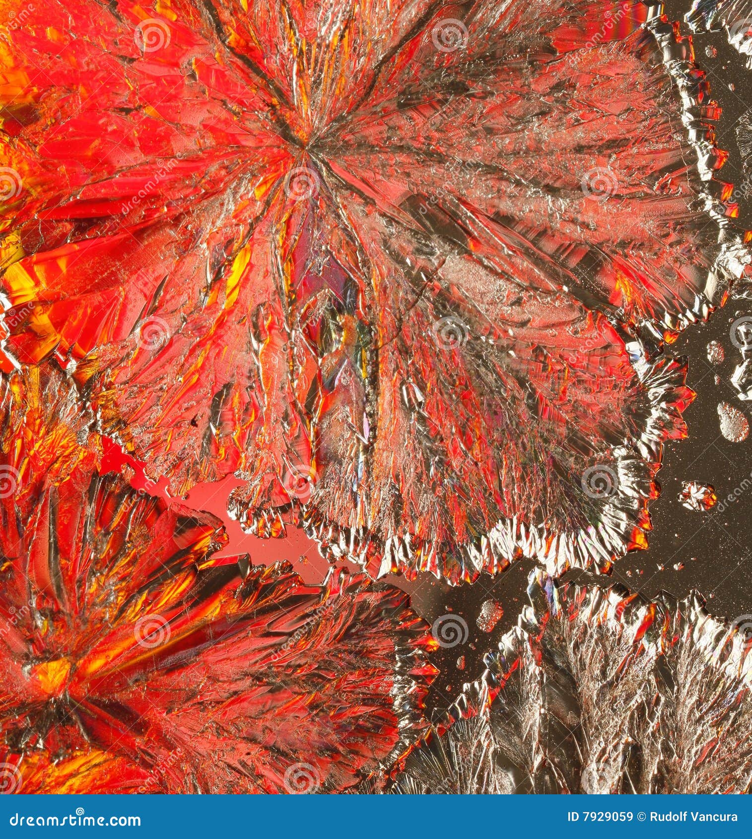 Colorful Citric Acid Crystals Stock Image - Image of polarised, shards ...