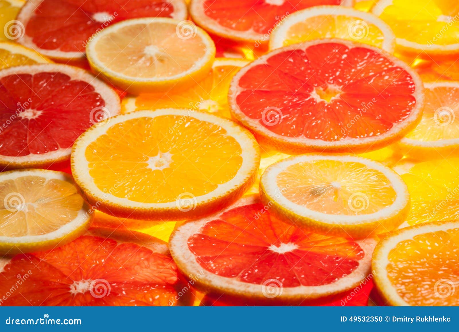 Colorful Citrus Fruit Slices Stock Photo - Image of nutrition, closeup ...