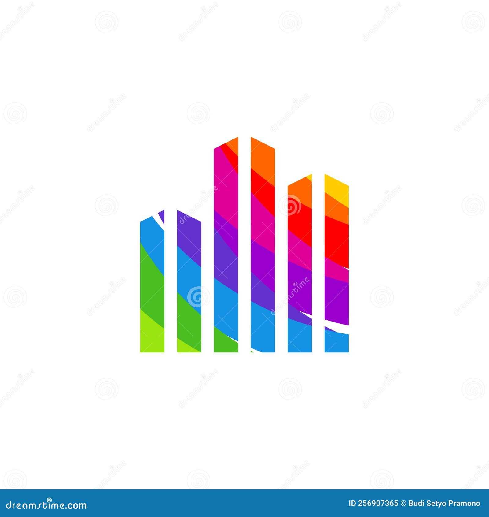 Colorful City Logo Design Vector, Creative City Logo Template Stock ...