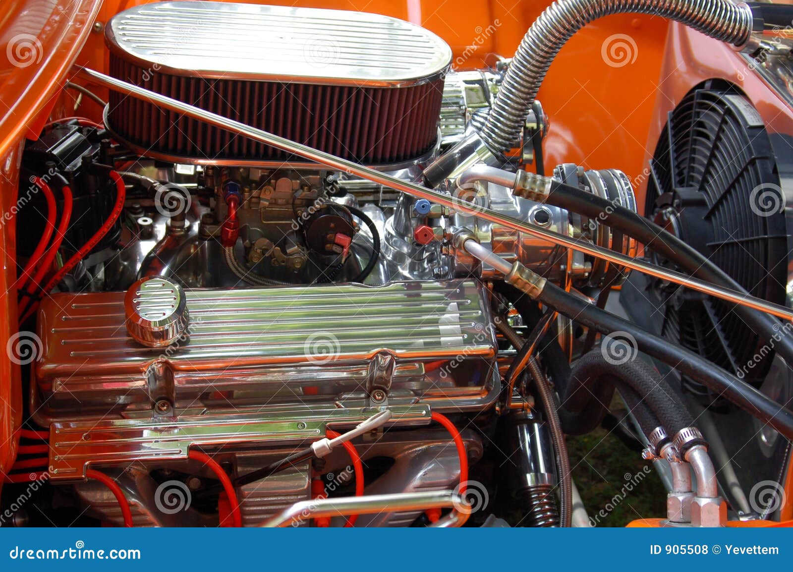 Colorful Classic Truck Engine Stock Photo - Image of colorful, metal ...